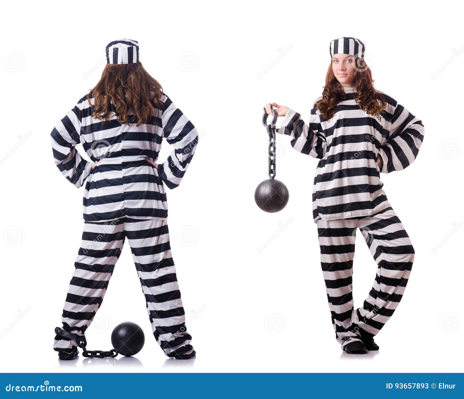 El Preso En Uniforme Rayado En Blanco Imagen de archivo - Imagen de ...