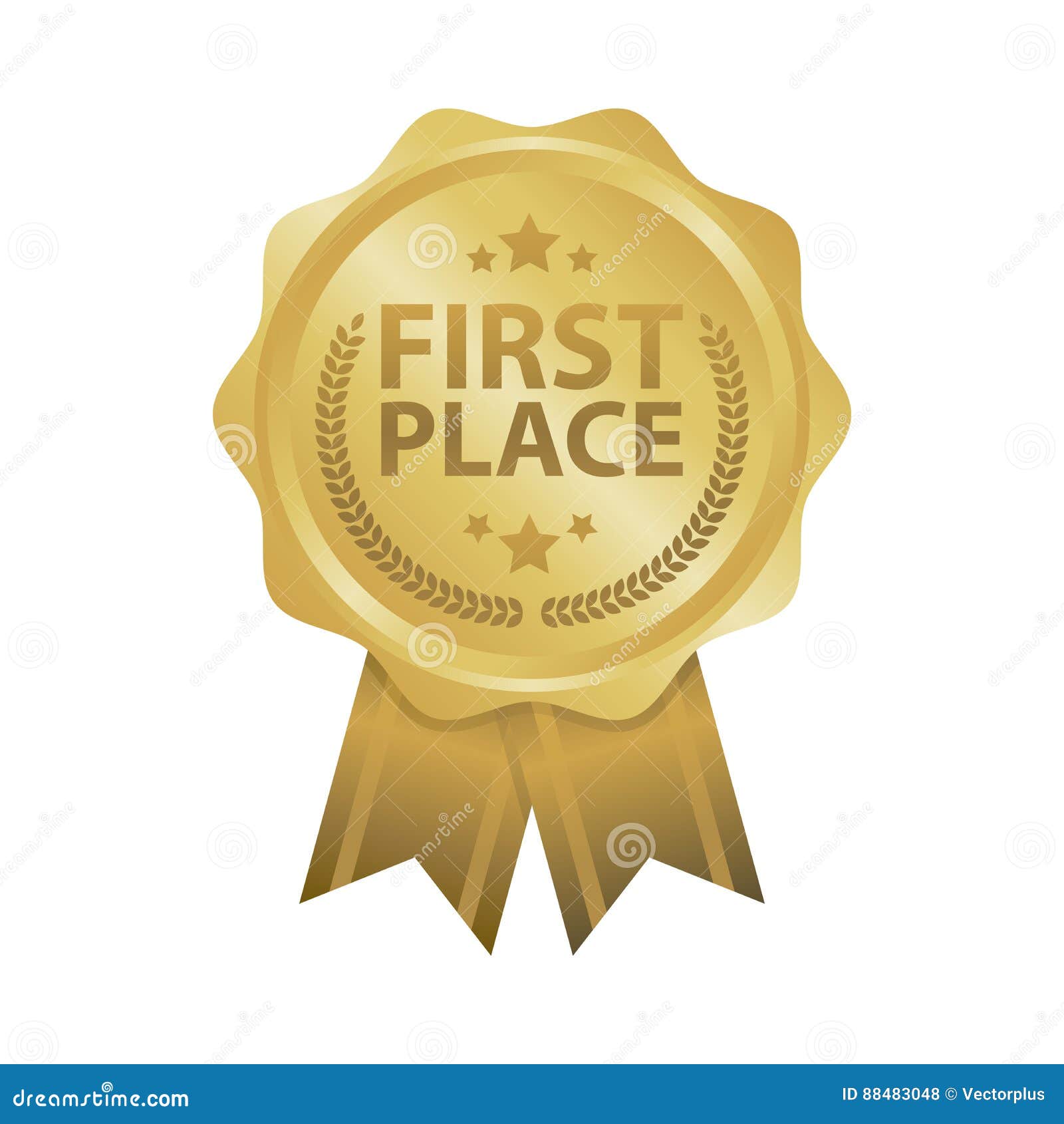 El Primer Oro Del Triunfo Del Lugar Badges El Ejemplo Del Vector ... El Primer Oro Del Triunfo Del Lugar Badges El Ejemplo Del Vector ...