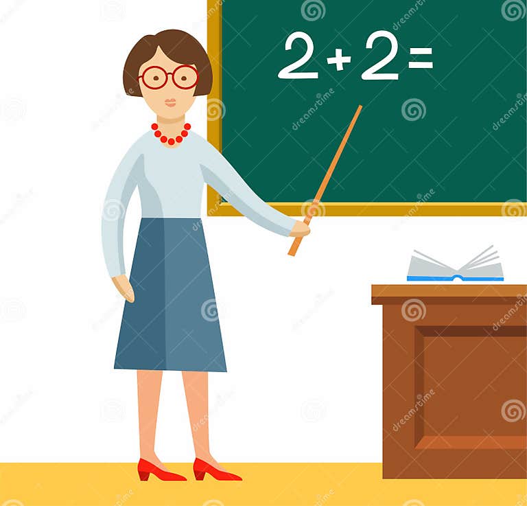 El Profesor, Imagen Coloreada, Vector Ilustración del Vector ...