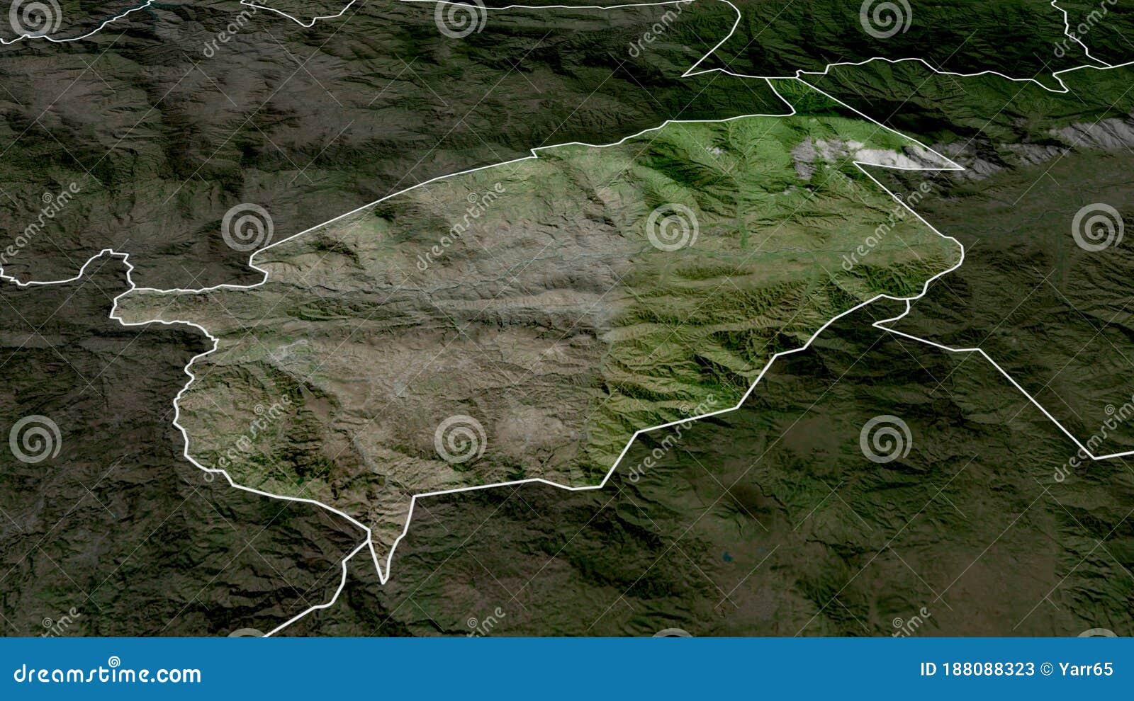 El Progreso, Guatemala - Highlighted. Satellite Stock Illustration ...