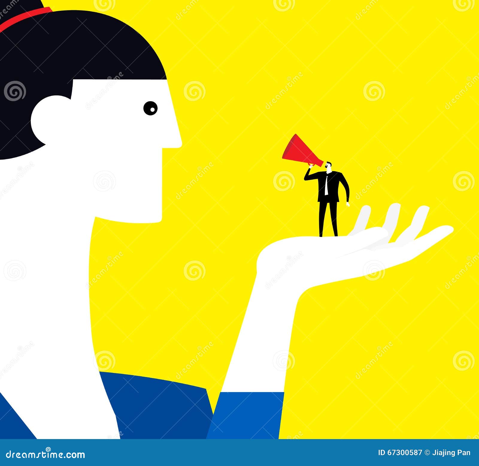 El proponer en alta voz stock de ilustración. Ilustración de mano ...