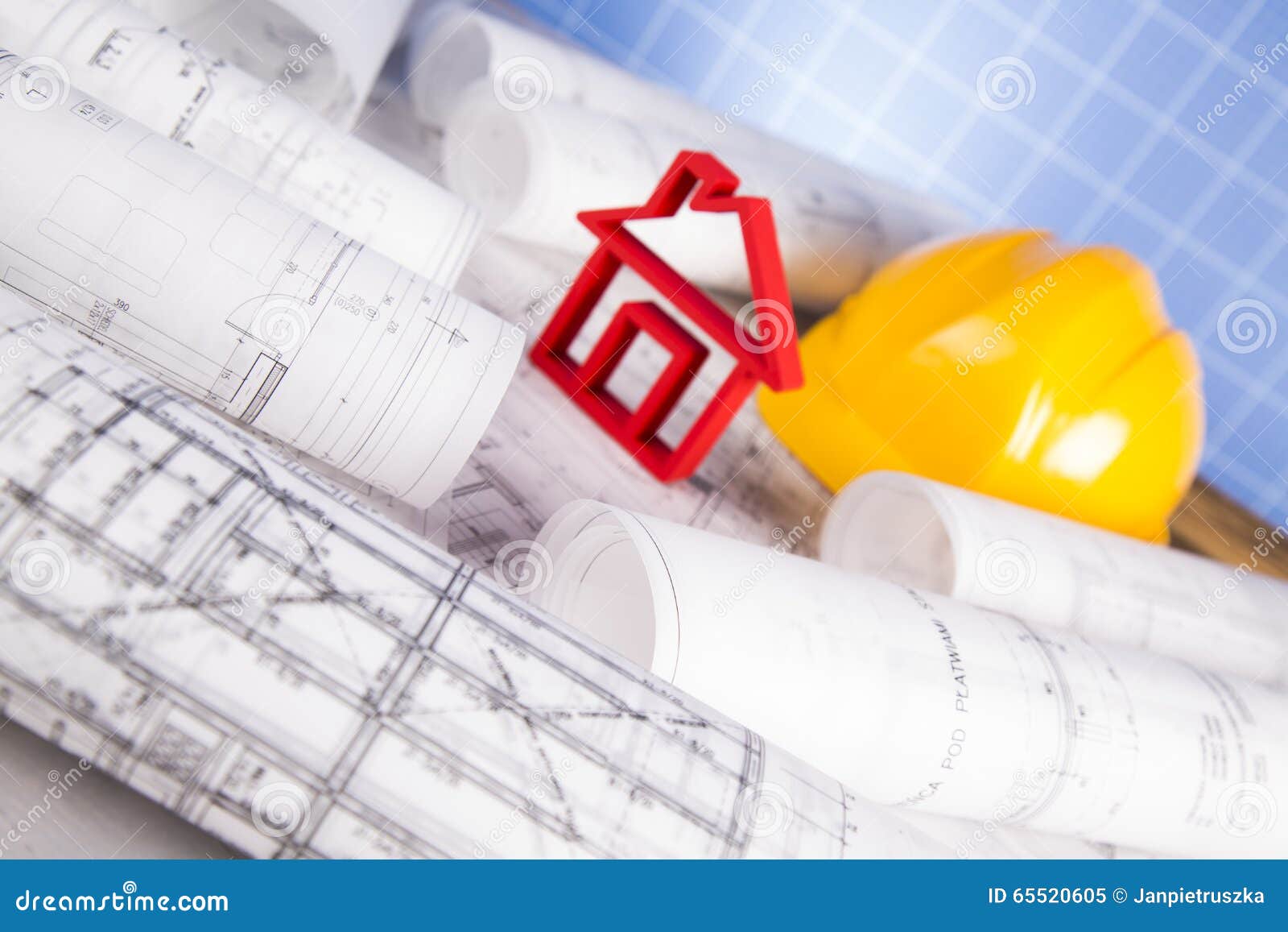 El Proyecto Blueprints Dibujos Del Modelo De La Casa Imagen de archivo ...