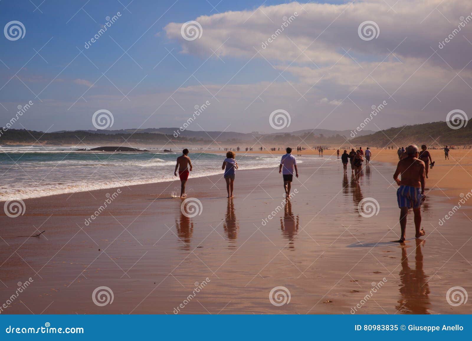 El Puntal Beach in Somo, Santander. Spain Editorial Image - Image of ...