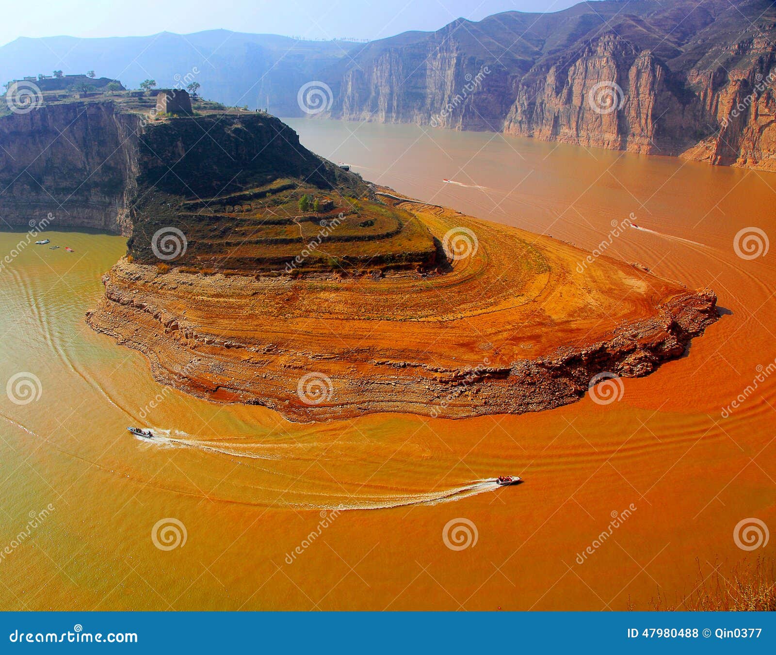 El río Amarillo en China foto de archivo editorial. Imagen de historia ...
