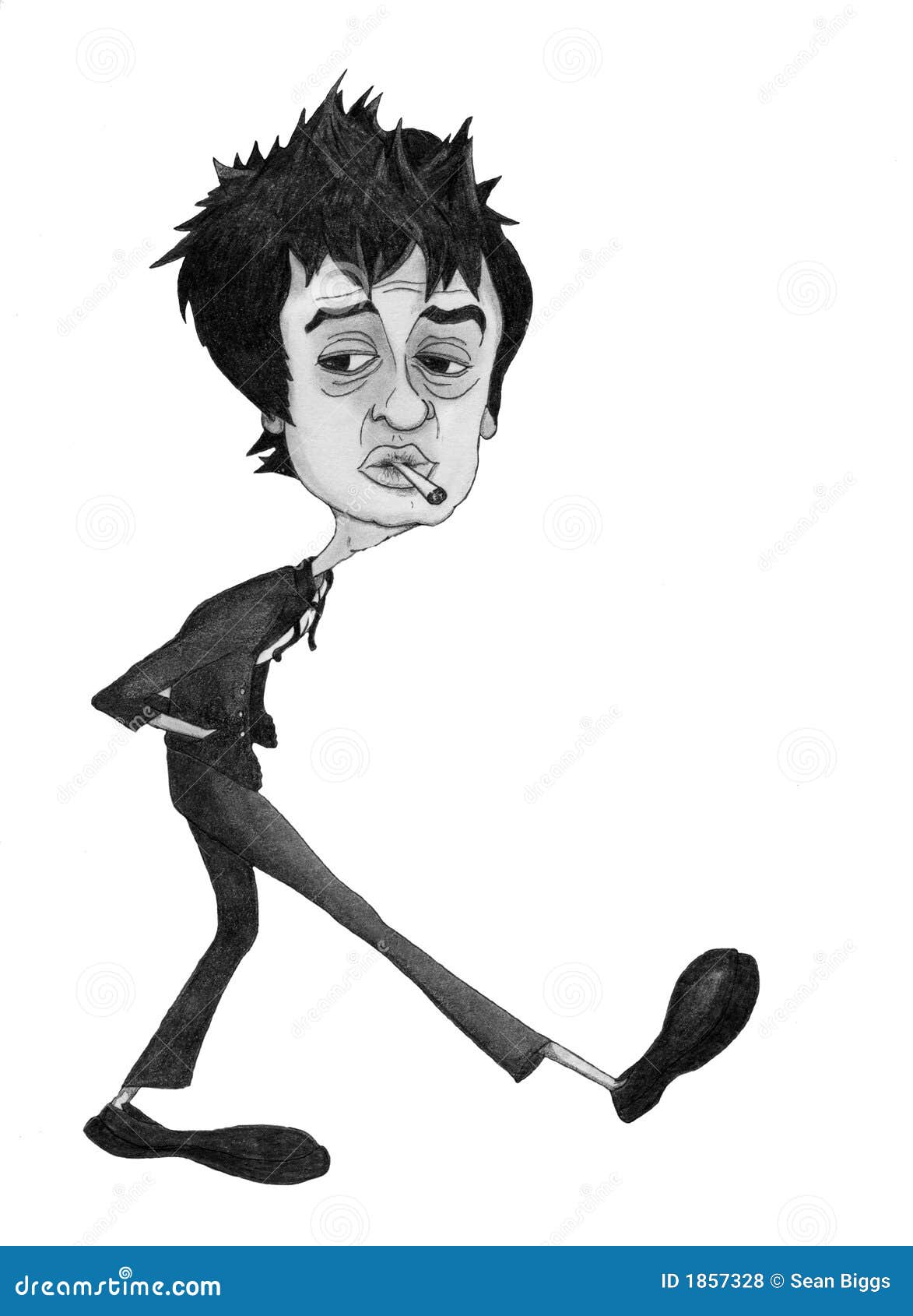 El Caminar Flaco Del Hombre Fotos de archivo libres de regalías ...