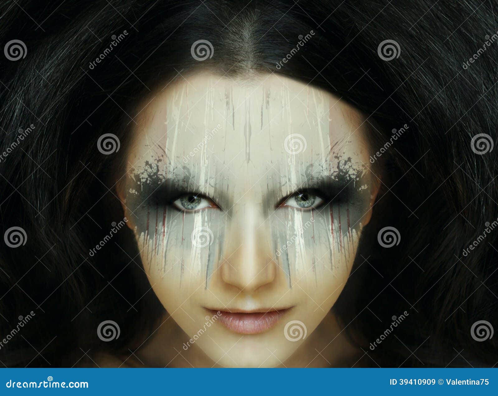 El retrato con compone imagen de archivo. Imagen de detalle - 39410909