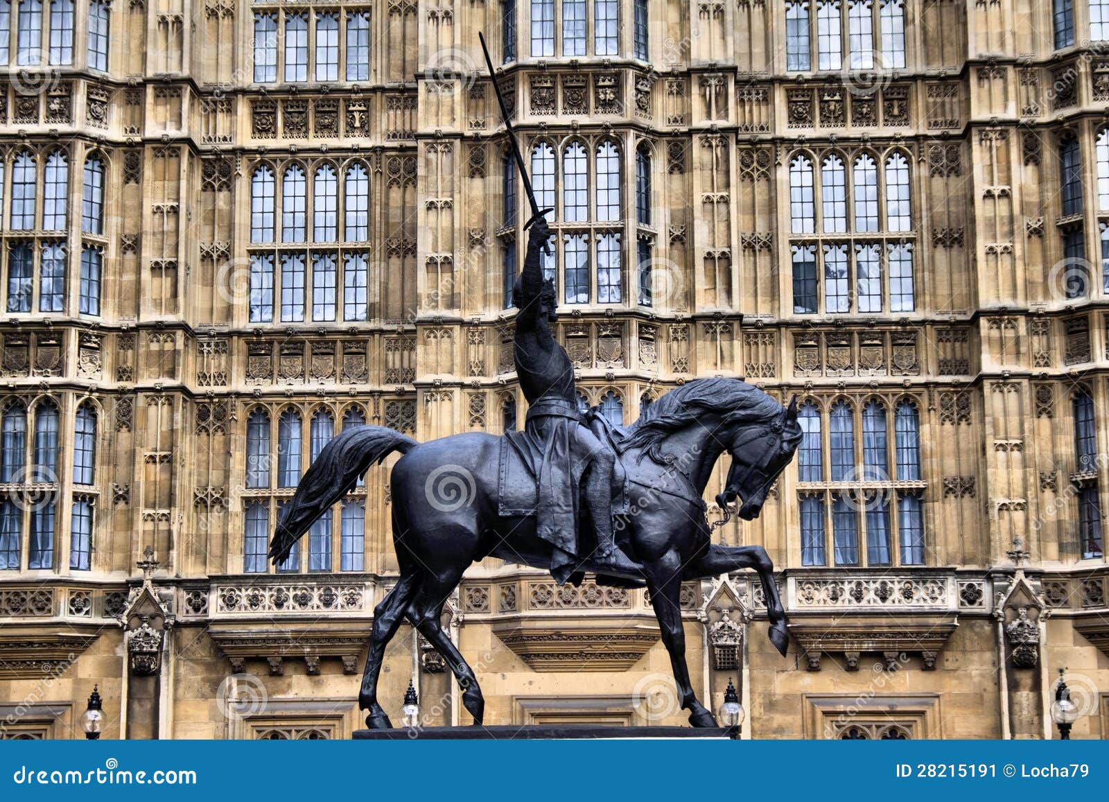 El Richard I Coer de Lion imagen de archivo. Imagen de casas - 28215191