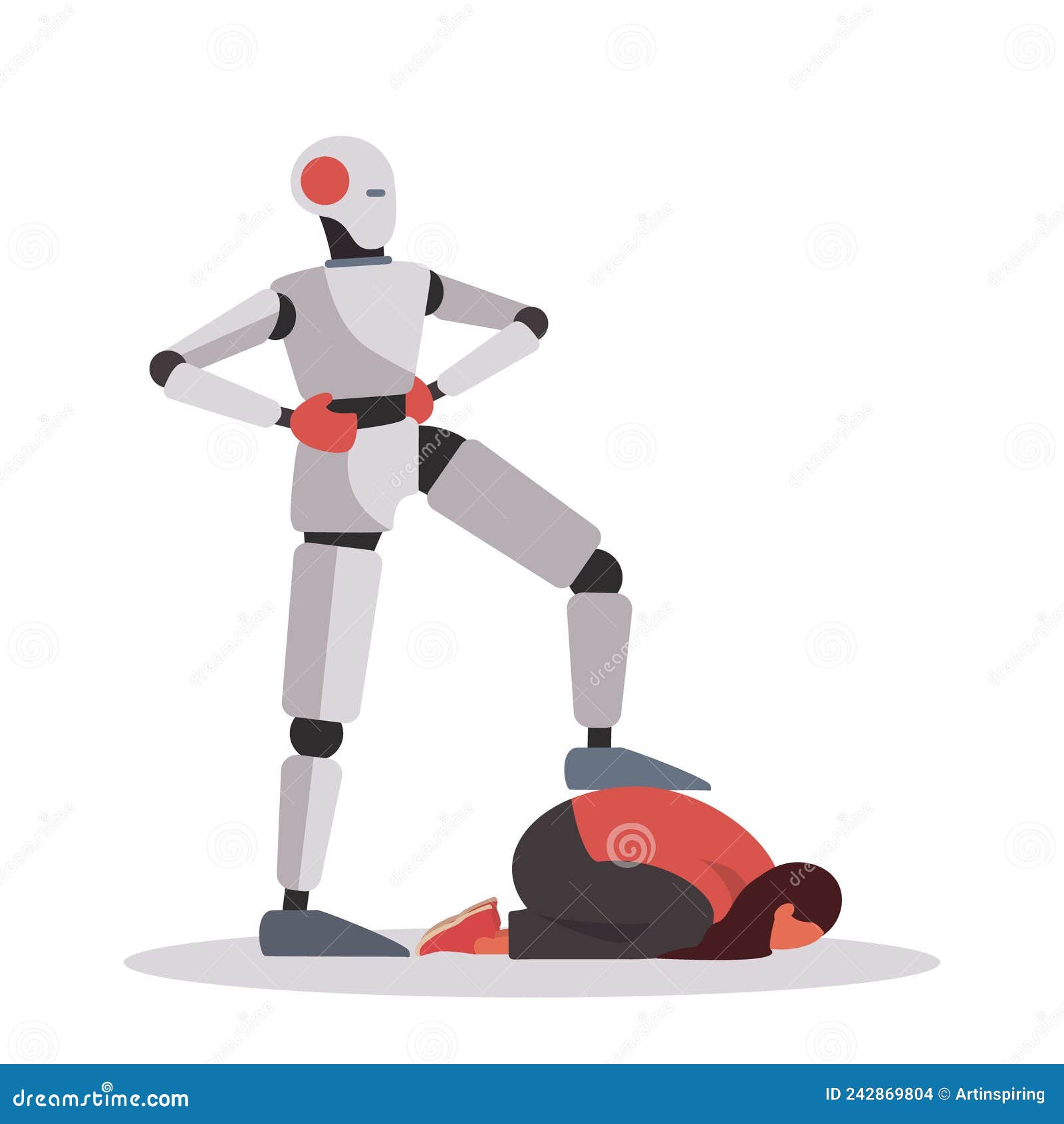 El Robot Reemplaza Al Humano En La Oficina. Idea De Inteligencia ... El Robot Reemplaza Al Humano En La Oficina. Idea De Inteligencia ...