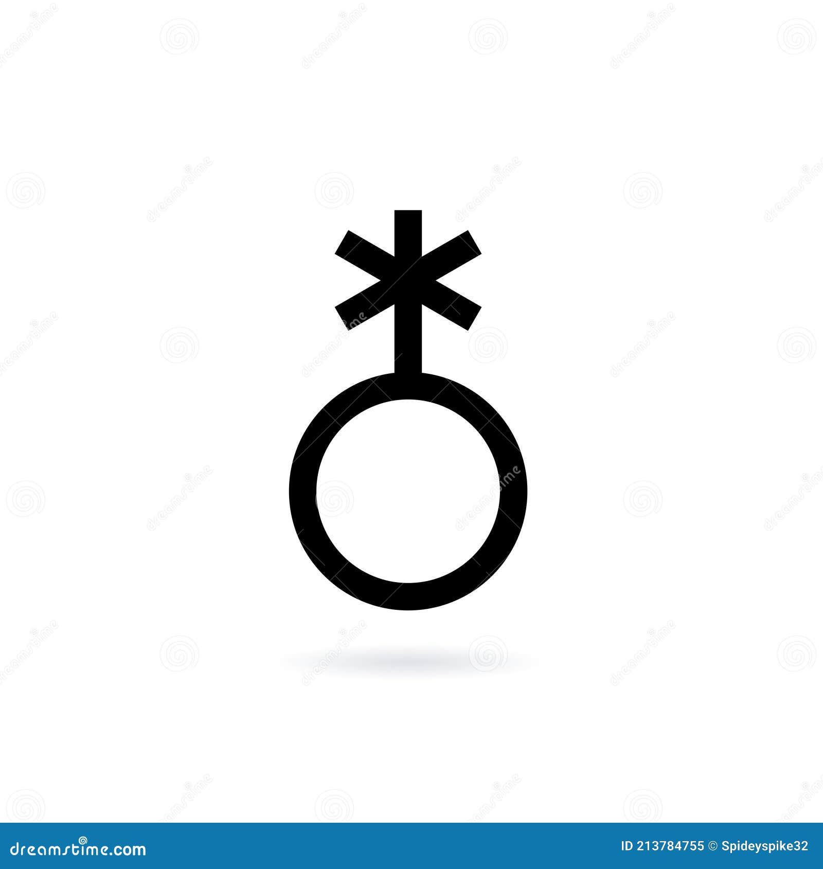 El Símbolo No Binario. Signo De Vector Aislado Stock de ilustración ...