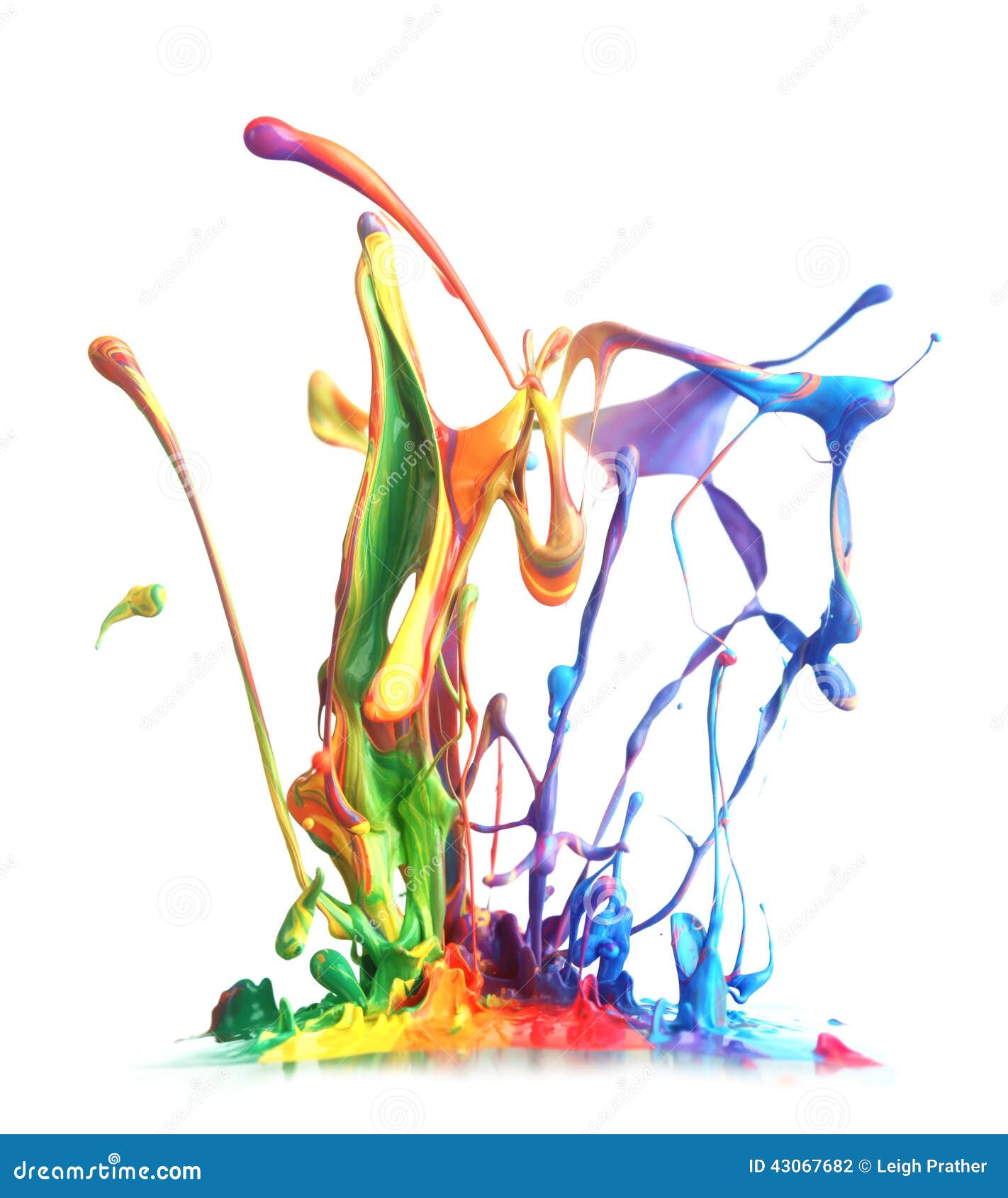 El Salpicar Colorido De La Pintura Foto de archivo - Imagen de extracto ...