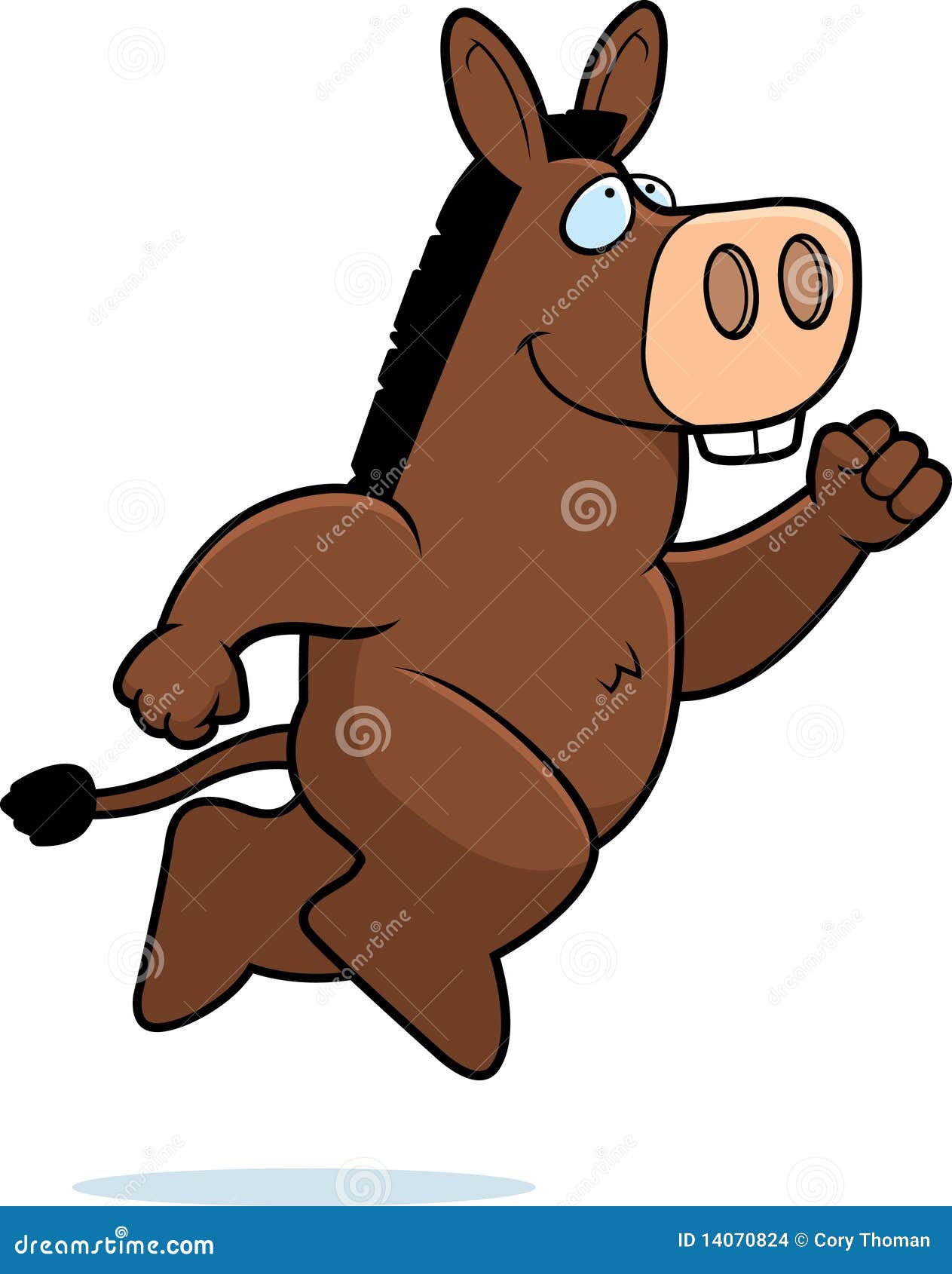 El salto del burro ilustración del vector. Ilustración de animal - 14070824