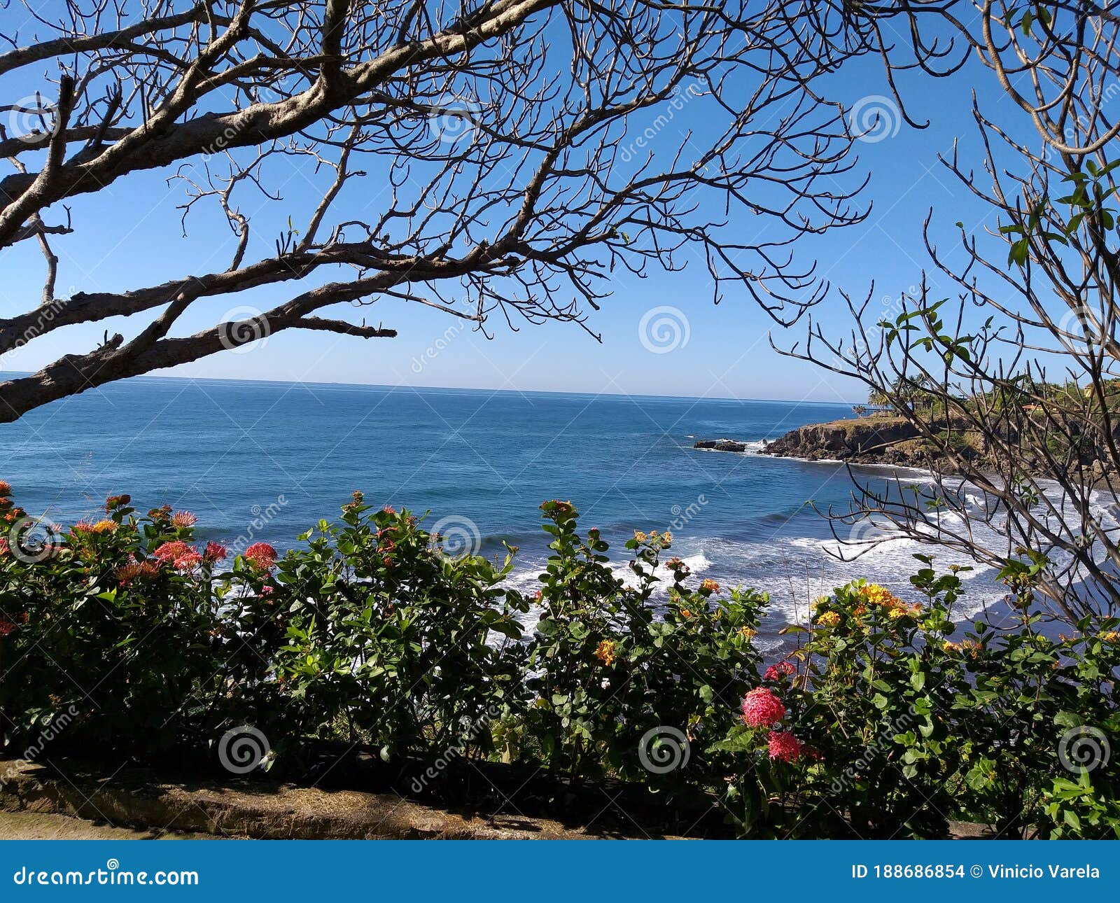 El Salvador Ocean View stock photo. Image of ocean, blue - 188686854
