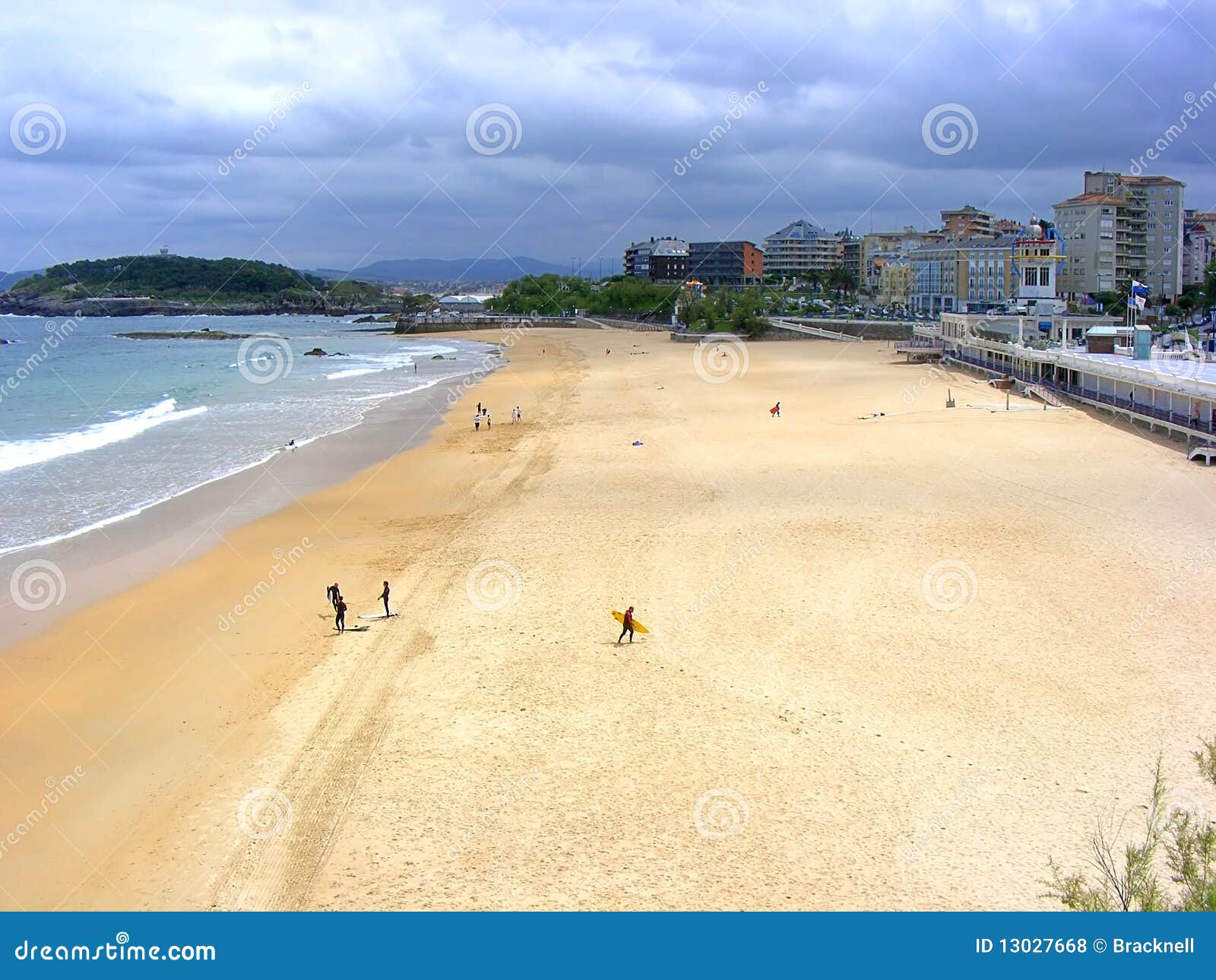 El Sardinero beach stock photo. Image of beach, north - 13027668