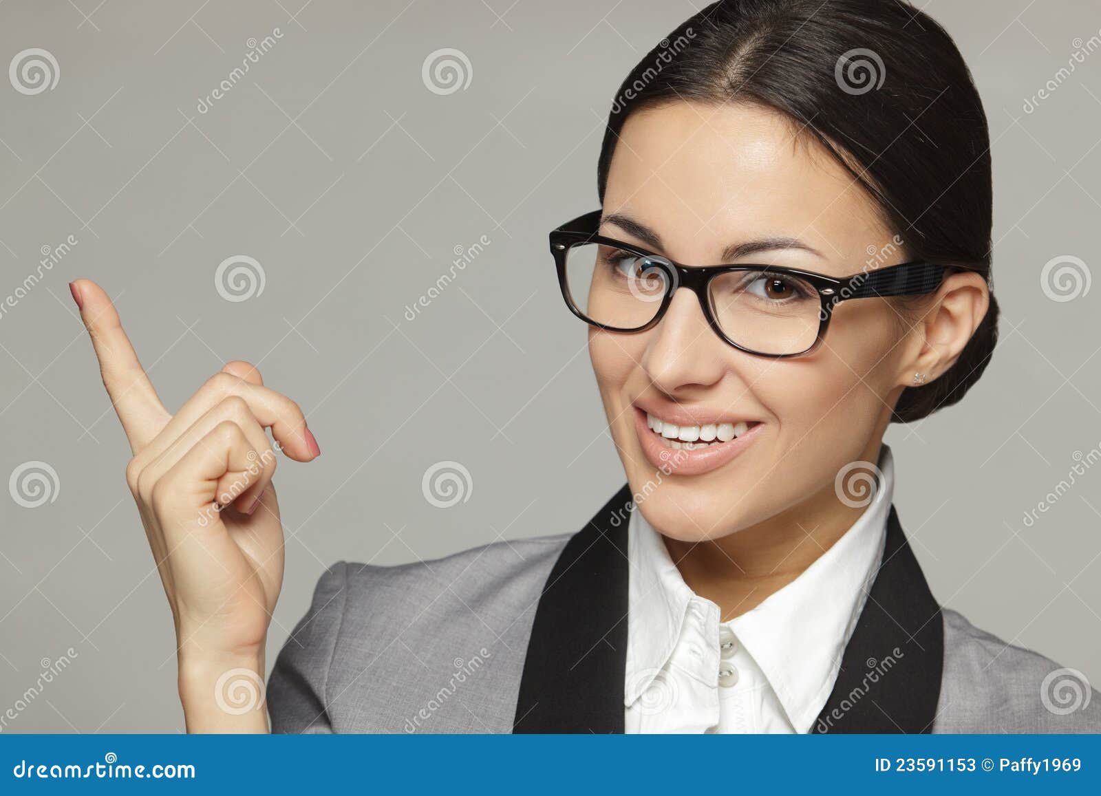 El señalar de lado imagen de archivo. Imagen de gesto - 23591153