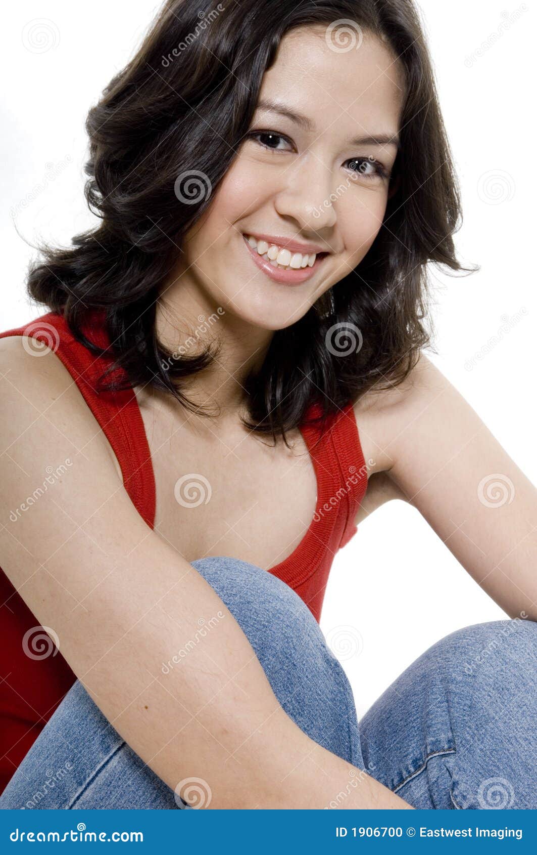 El sentarse bastante foto de archivo. Imagen de adolescente - 1906700