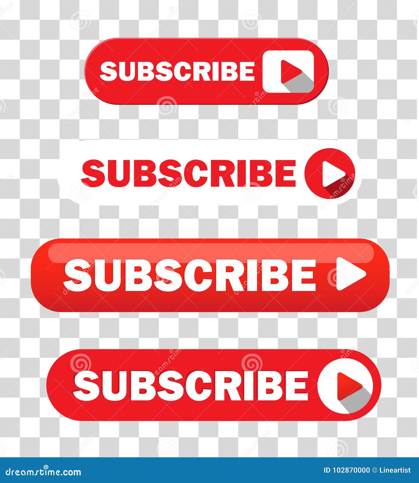 El Sistema De Cuatro Suscribe Vector De Los Botones Stock de ...