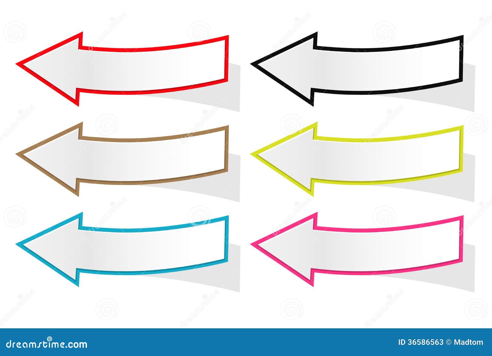 El Sistema De Flechas Dobladas Ilustración del Vector - Ilustración de ...