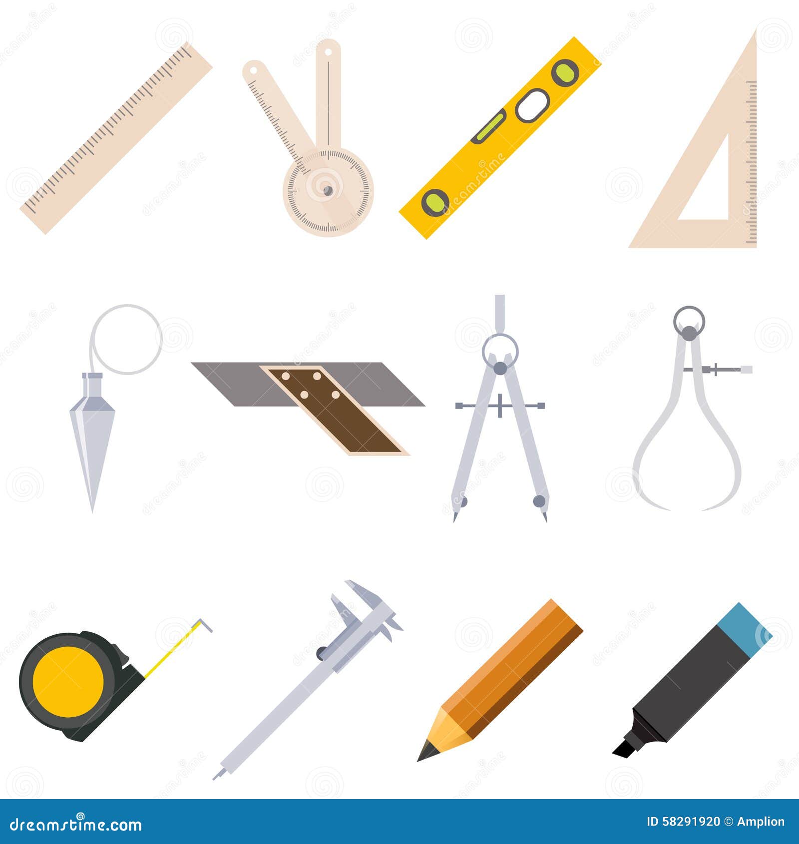 El Sistema De La Medida Equipa Iconos Ilustración del Vector ...