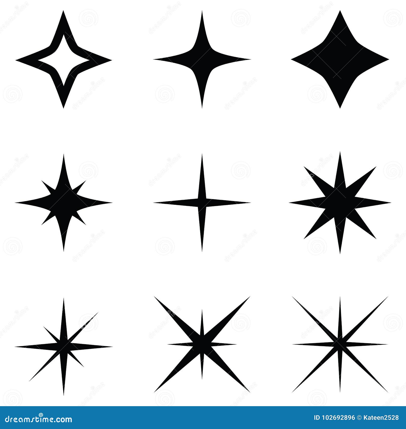 El Sistema Del Icono De La Chispa Ilustración del Vector - Ilustración ...