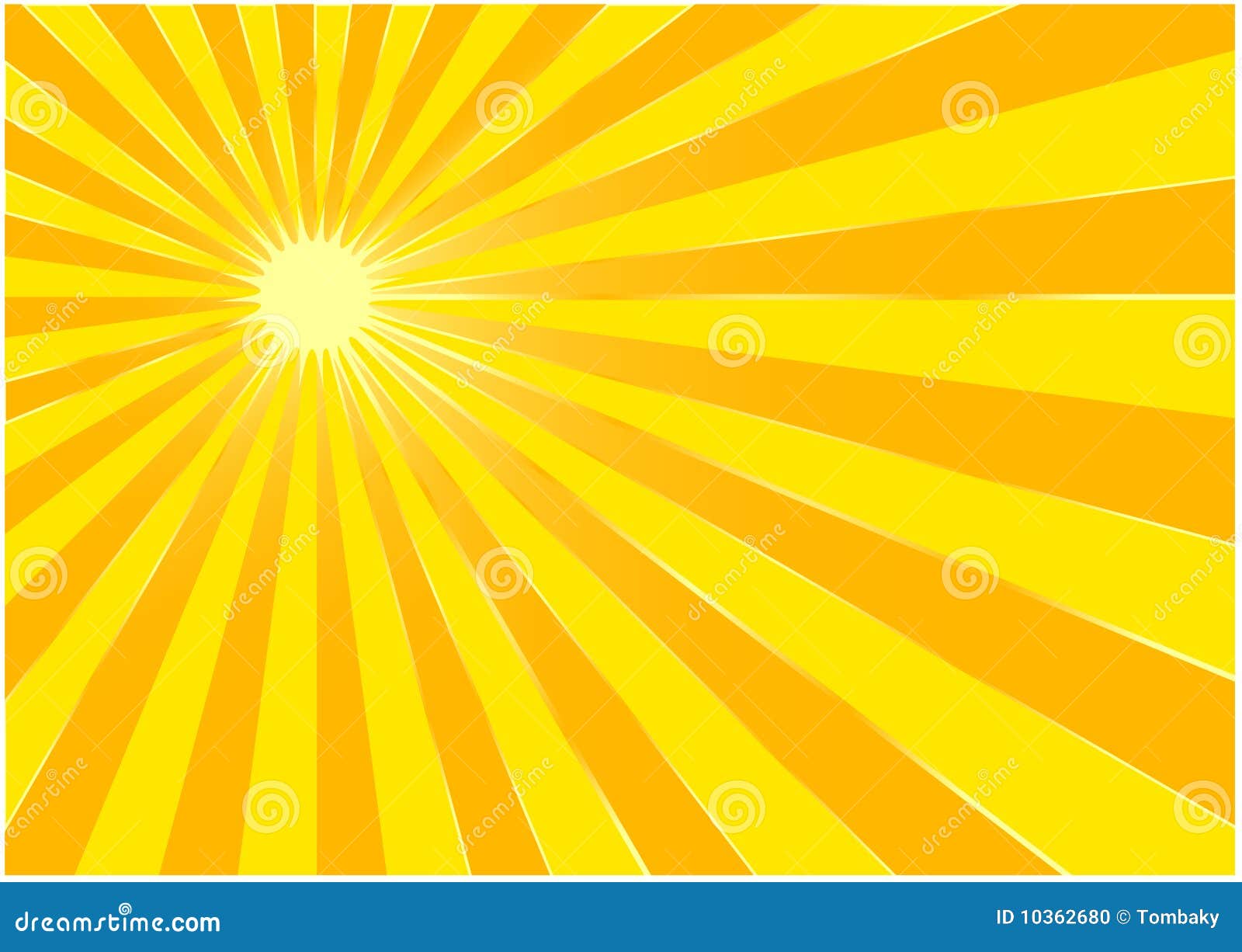 El sol amarillo del verano ilustración del vector. Ilustración de calor ...