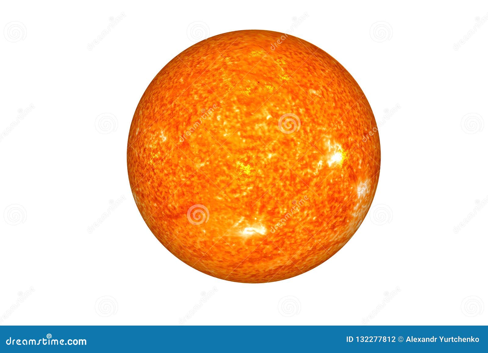 El Sol La Estrella Principal De La Sistema Solar Aislada Foto de ...