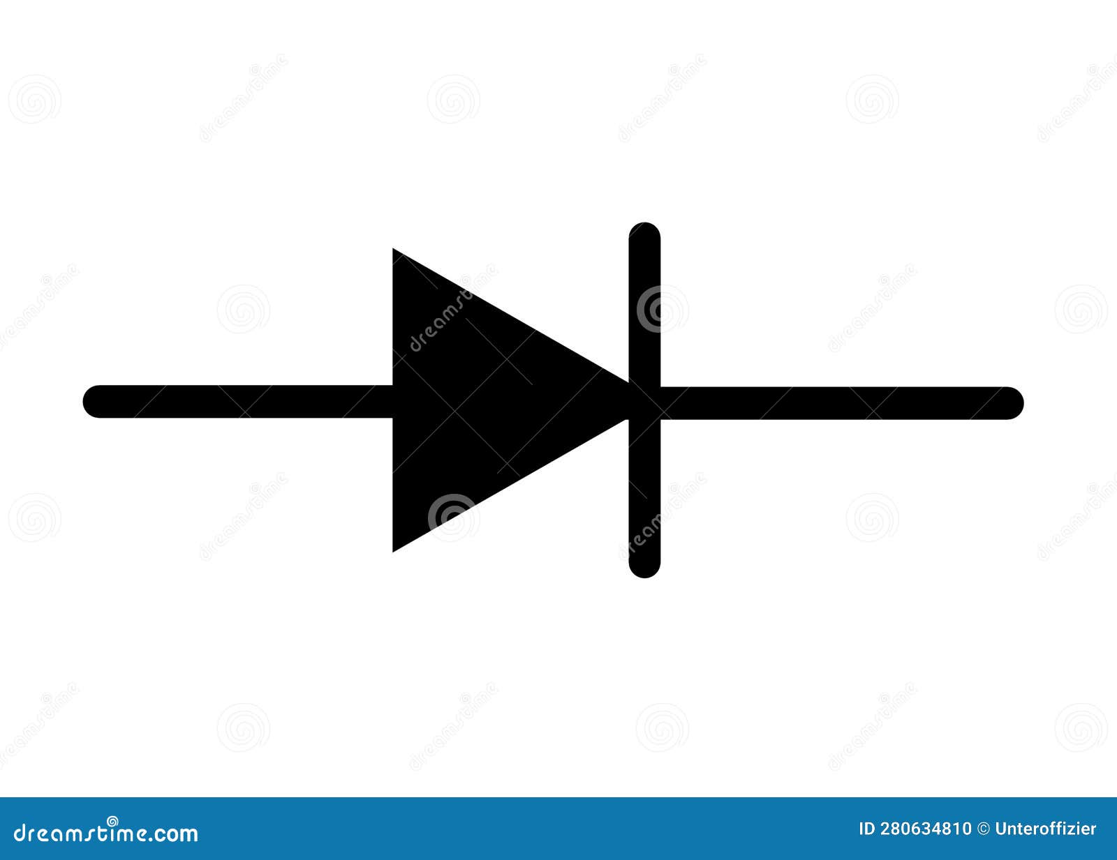 El Símbolo Electrónico Eléctrico De Un Fondo Blanco De Componente De