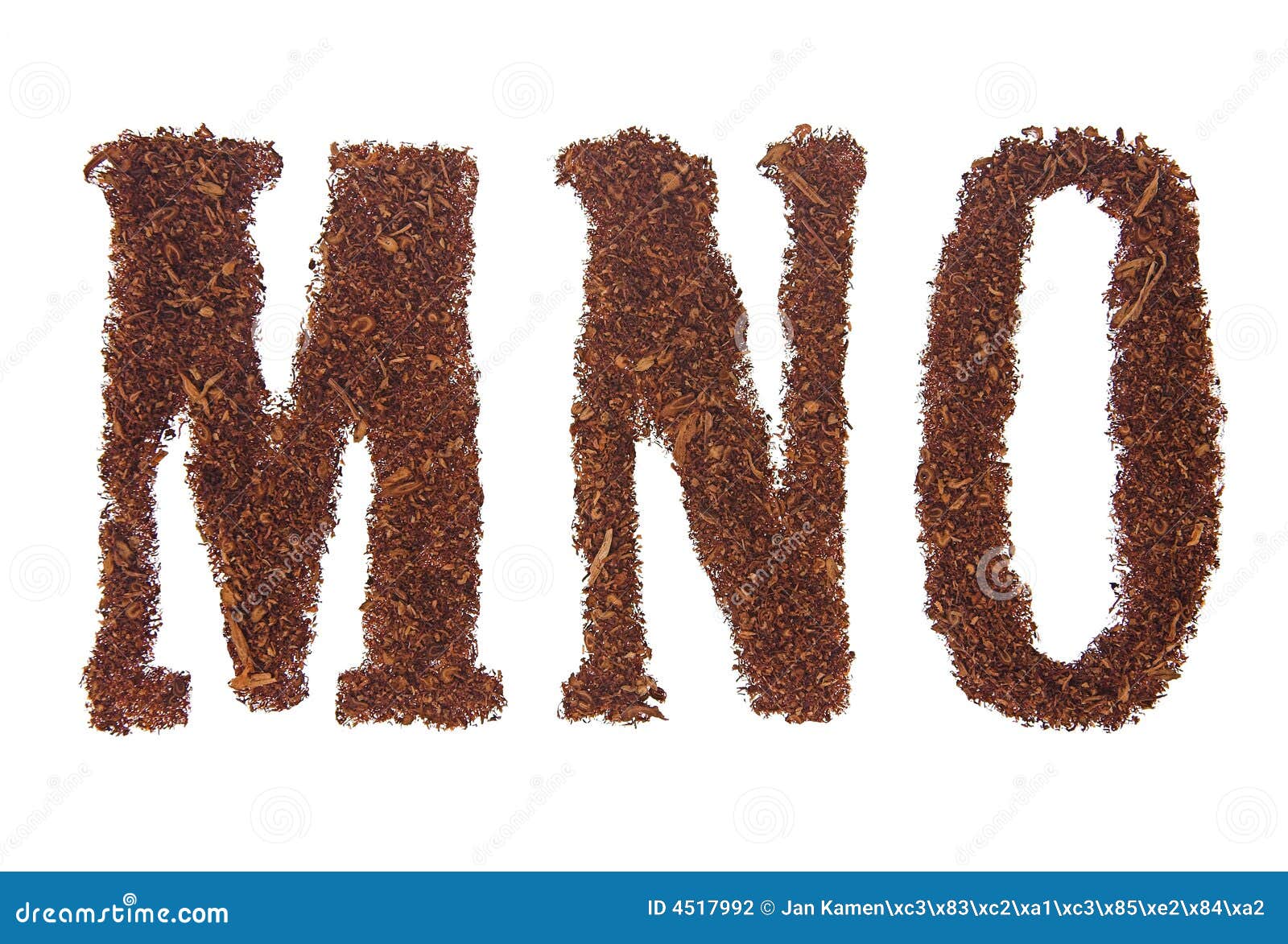 El tabaco letra MNO foto de archivo. Imagen de tabaco - 4517992
