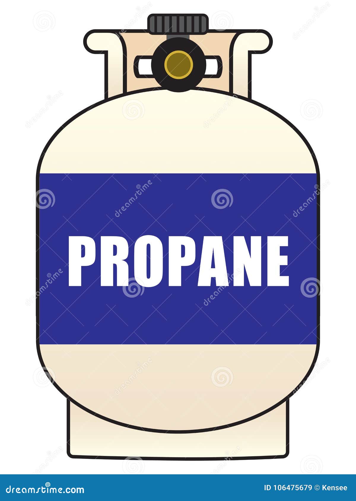 El tanque de propano ilustración del vector. Ilustración de combustible ...