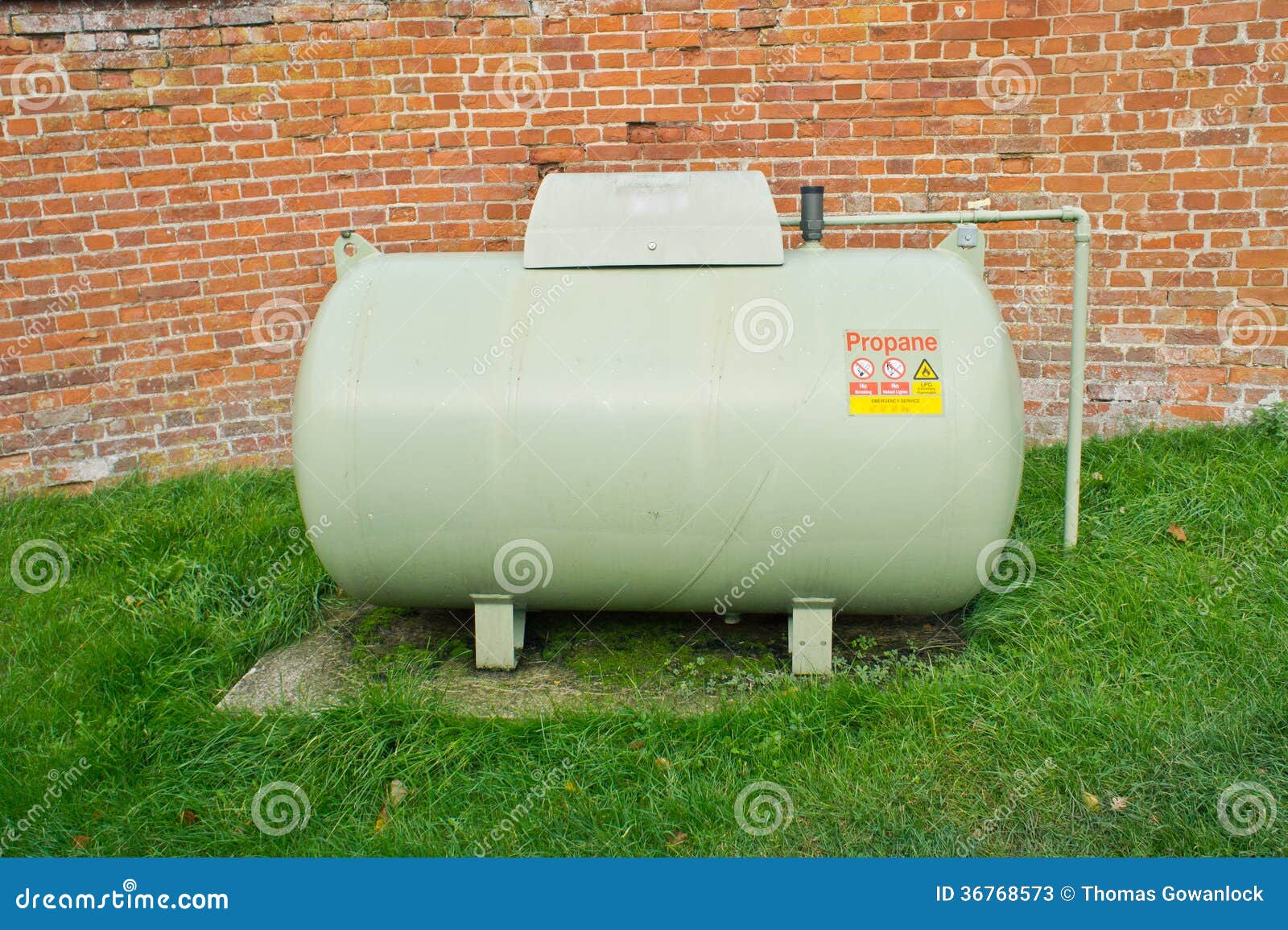 El tanque de propano imagen de archivo. Imagen de seguridad - 36768573