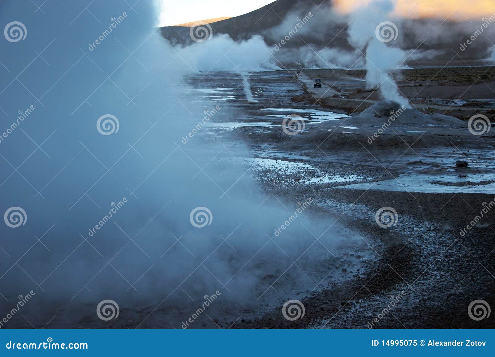El Tatio Geyser Valley, Chile Stock Image - Image of south, groundwater ...