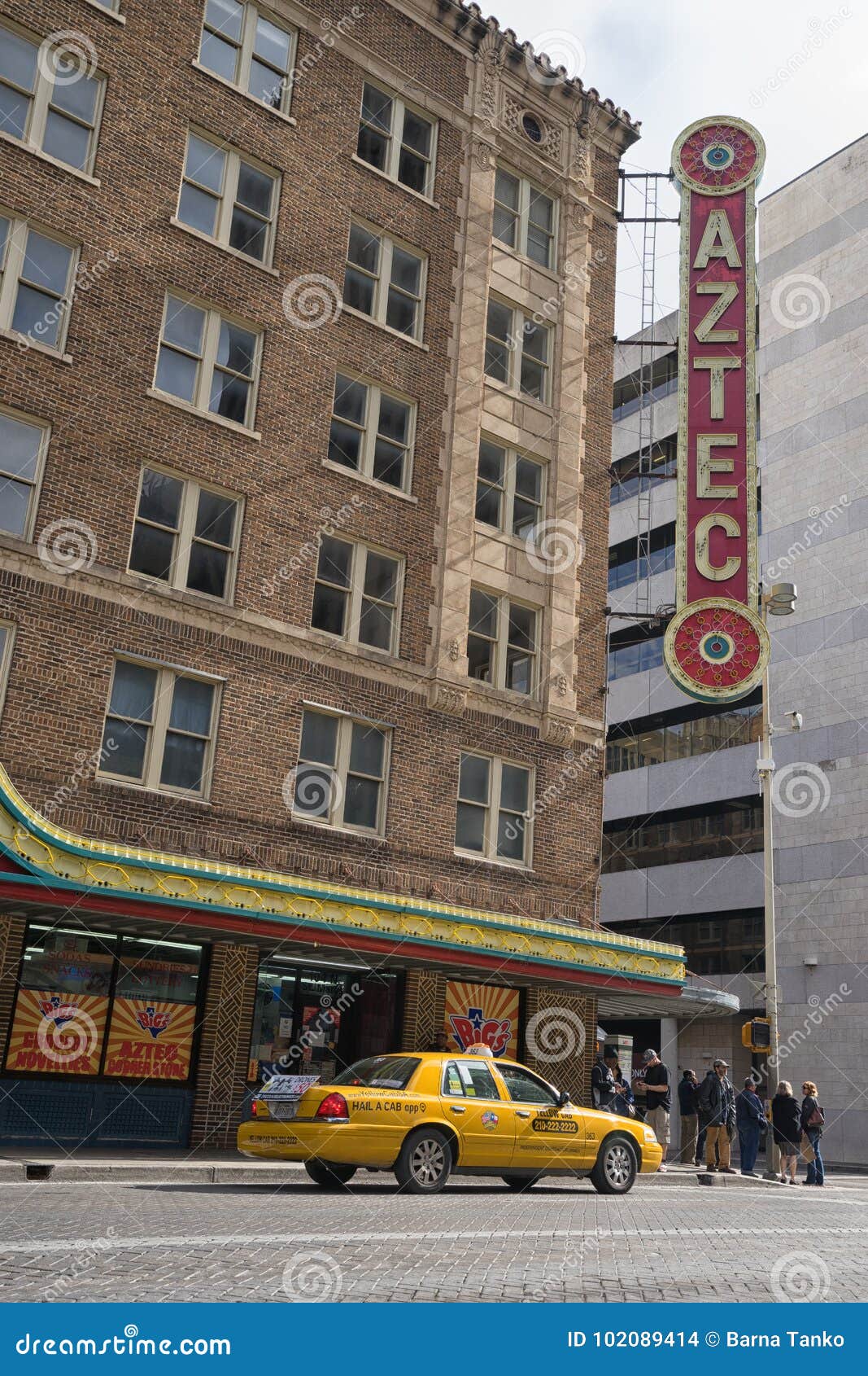 El Teatro Azteca En San Antonio Texas Imagen de archivo editorial ...