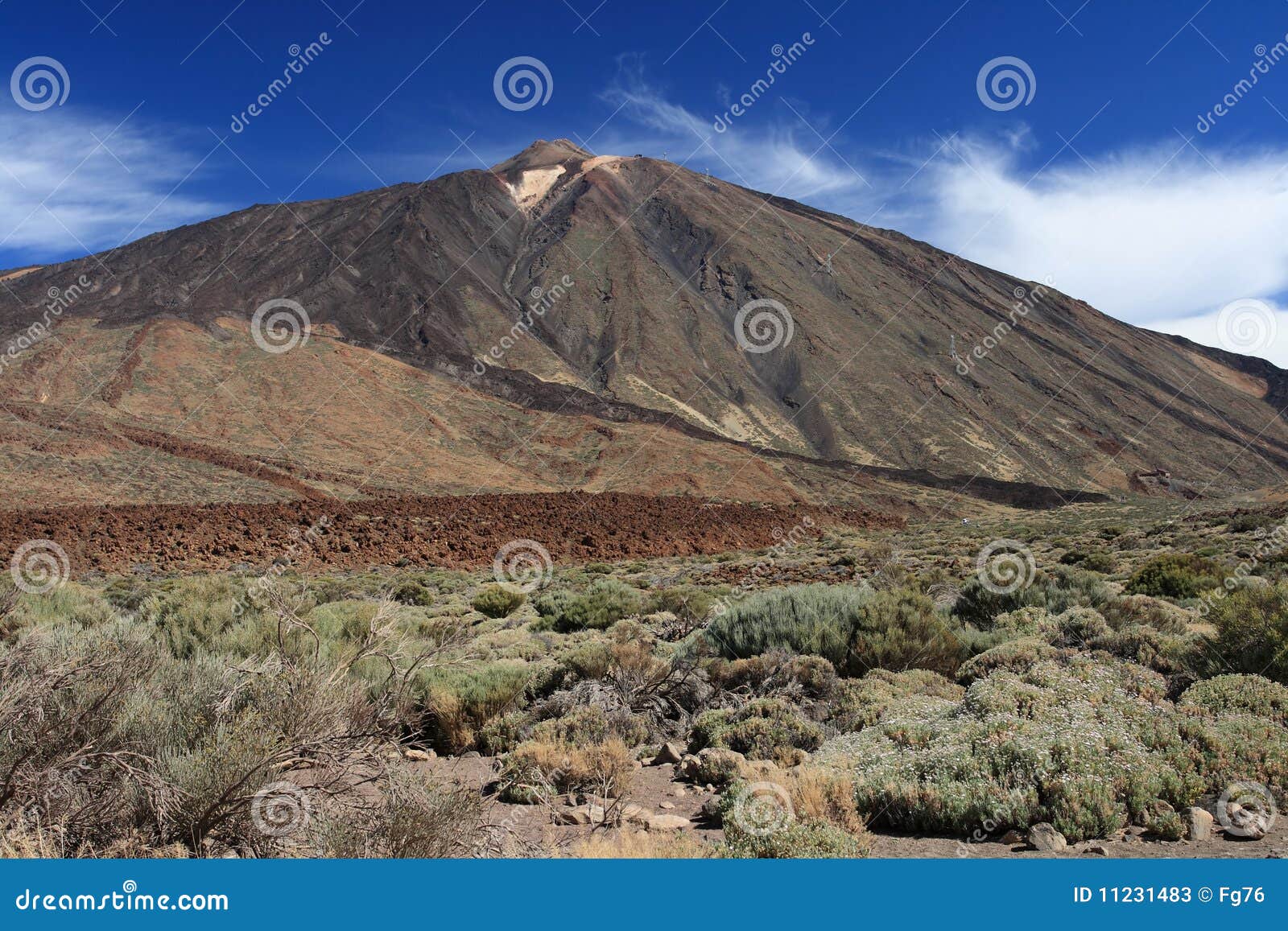El Teide volcano stock image. Image of mountain, lava - 11231483