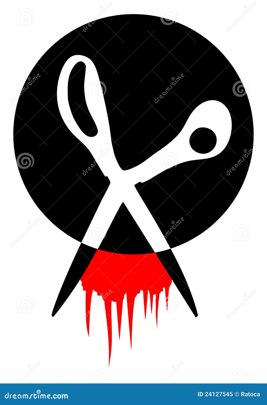 El Terror Scissors El Icono Ilustración del Vector - Ilustración de ...