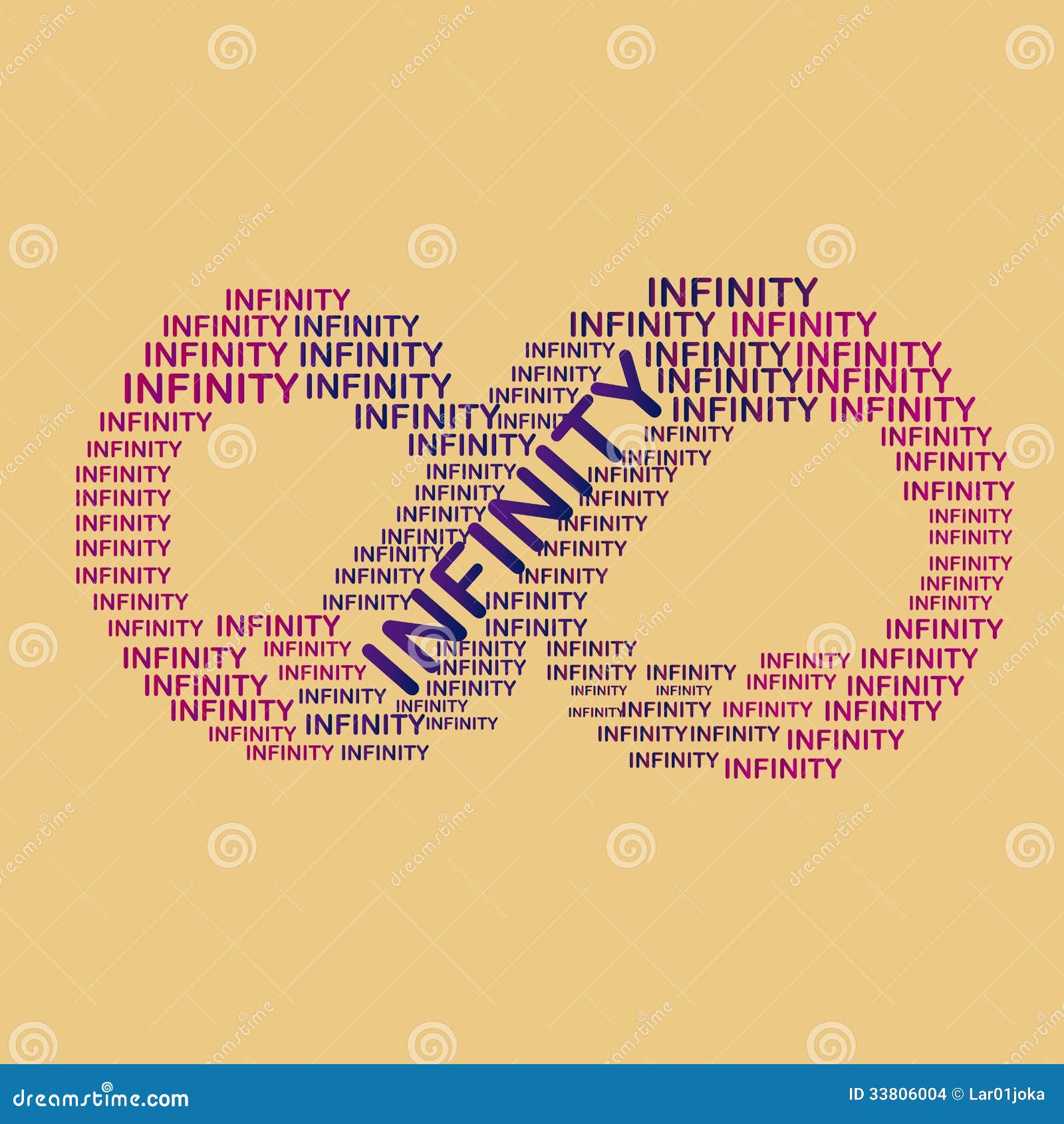 El texto es infinito ilustración del vector. Ilustración de retro ...