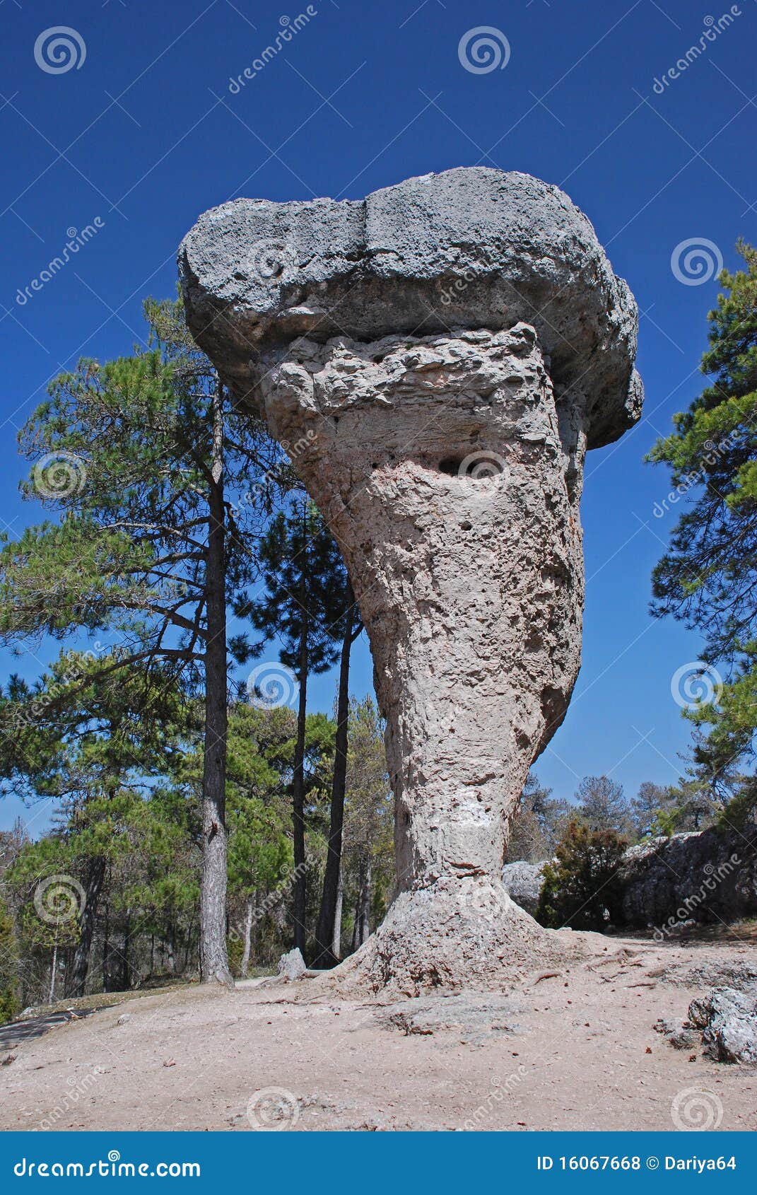 El Tormo Rock in Enchanted City Stock Photo - Image of distinctive ...