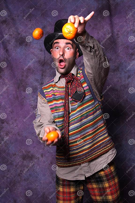 El traquear del payaso imagen de archivo. Imagen de ejecutante - 21834113