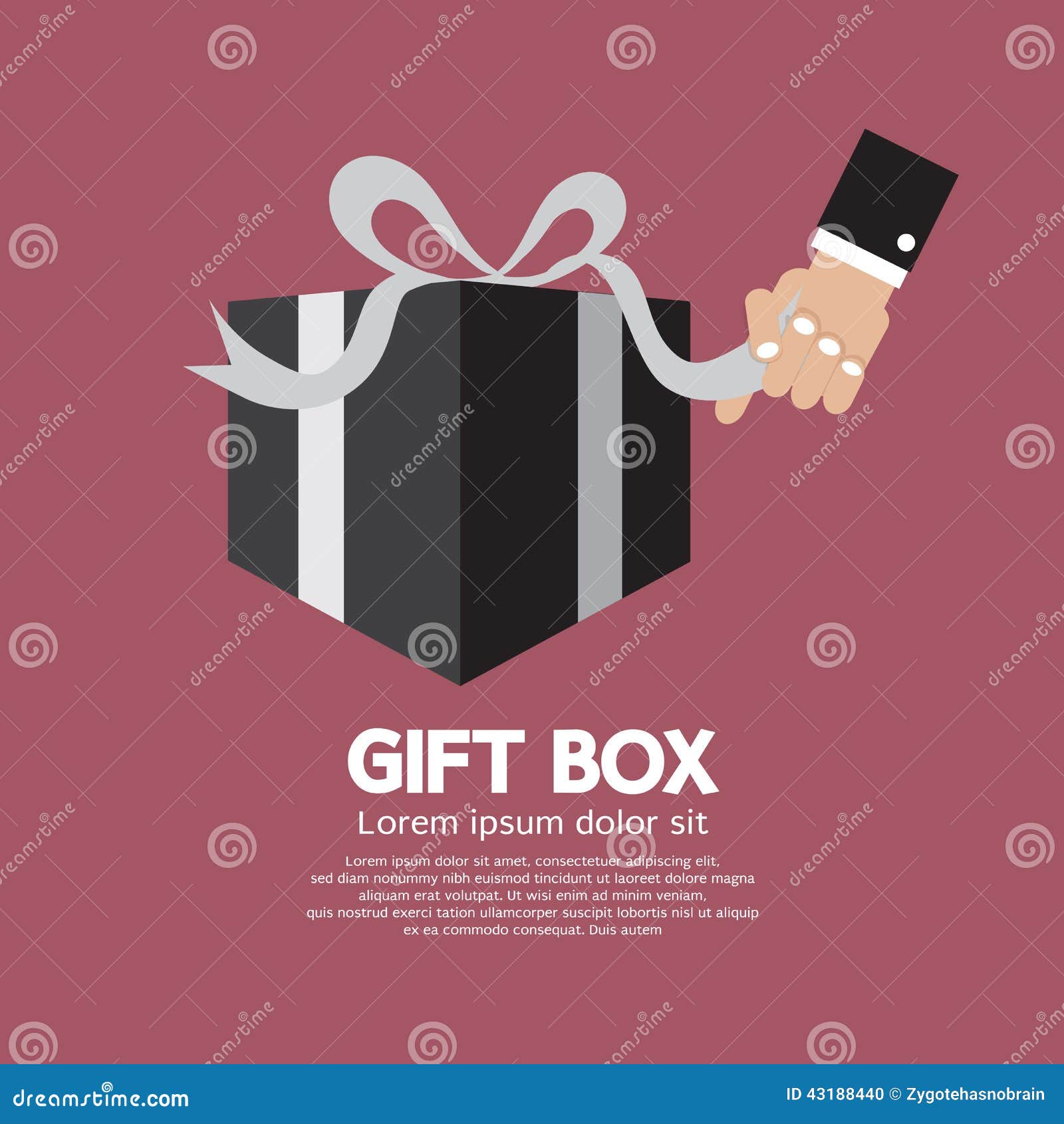 El Unboxing De La Caja De Regalo Ilustración del Vector - Ilustración ...