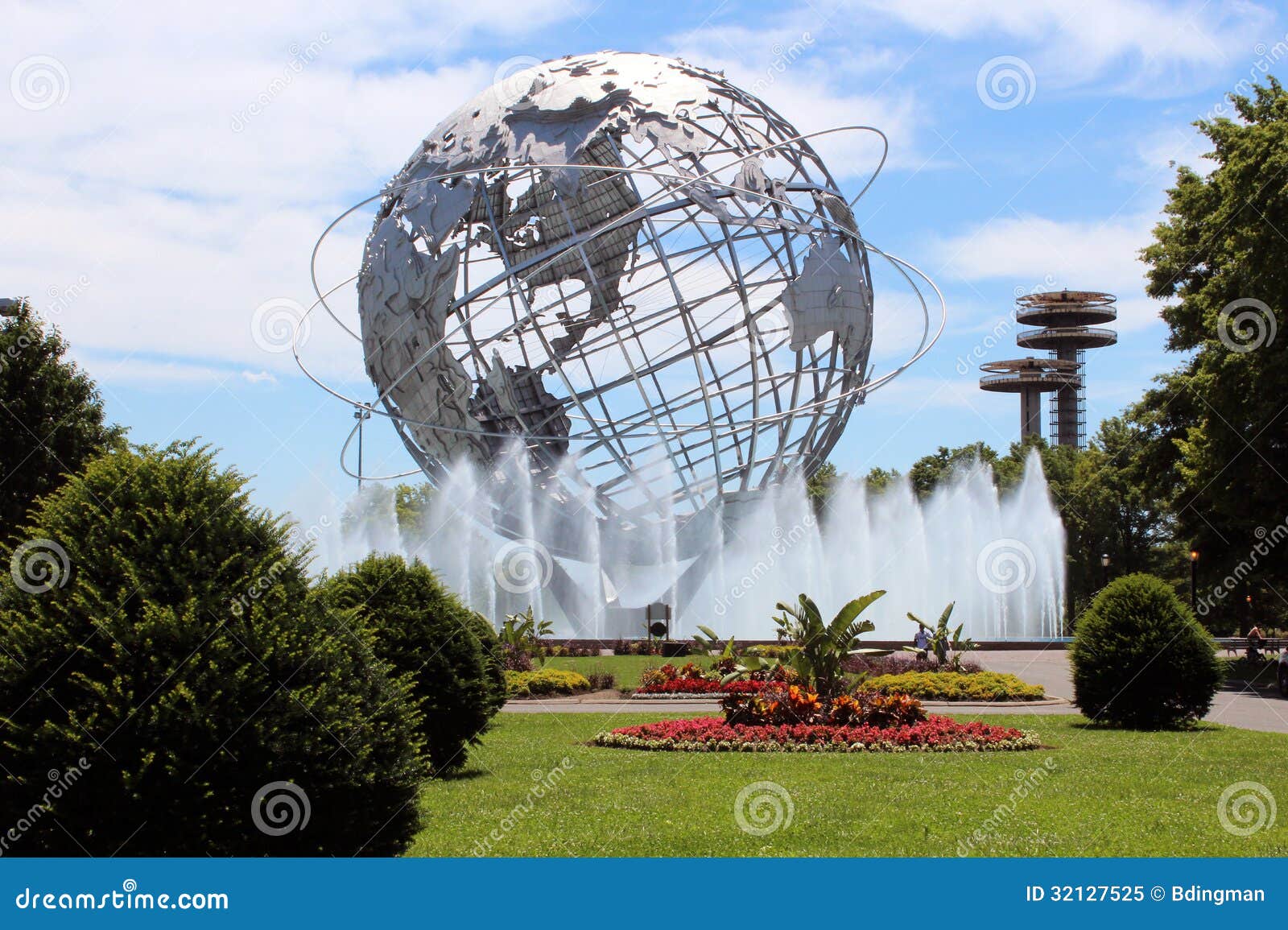 El Unisphere imagen editorial. Imagen de justo, americano - 32127525