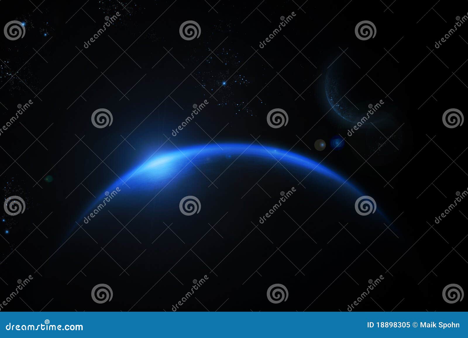 El universo azul imagen de archivo. Imagen de galaxia - 18898305