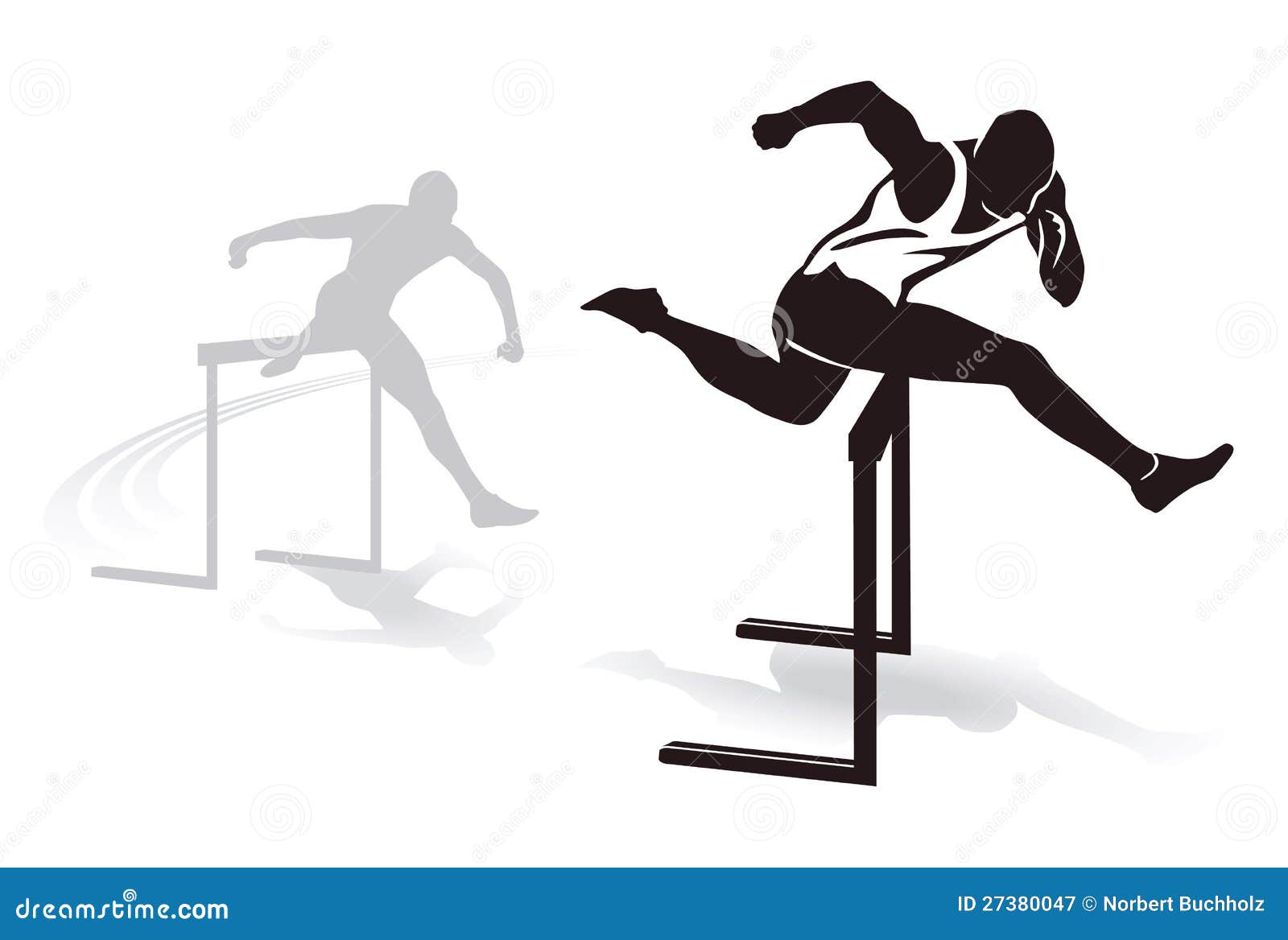 El vallar ilustración del vector. Ilustración de corriendo - 27380047