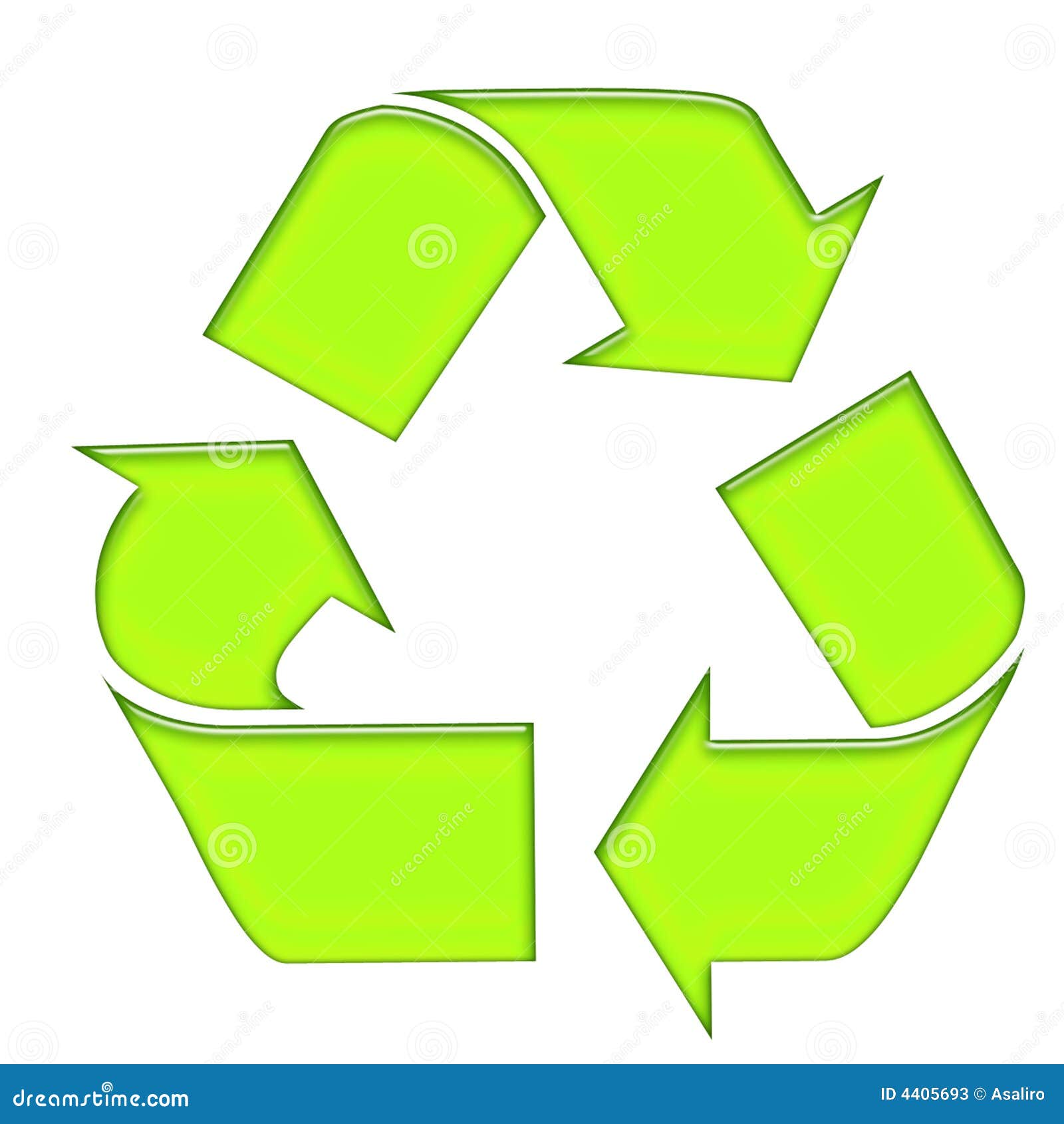 El verde recicla stock de ilustración. Ilustración de verde - 4405693