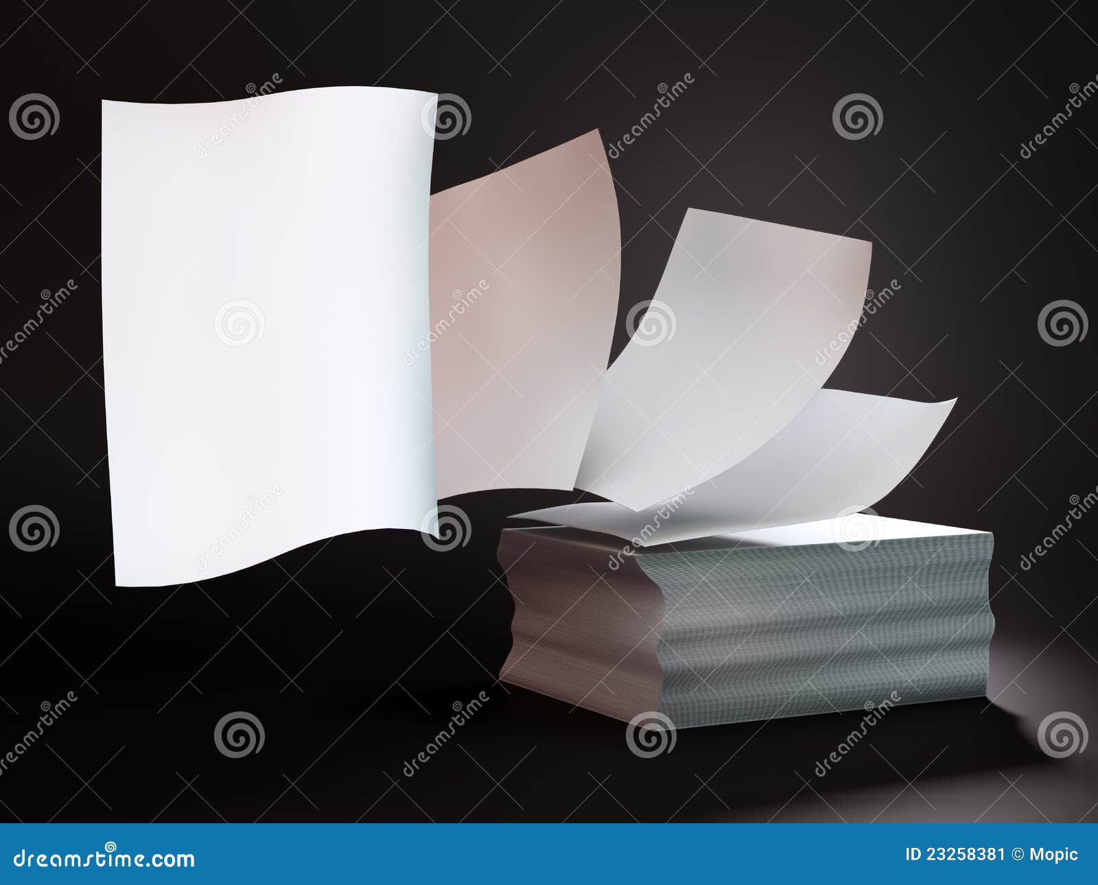 El volar de los papeles imagen de archivo. Imagen de sobrecargado ...