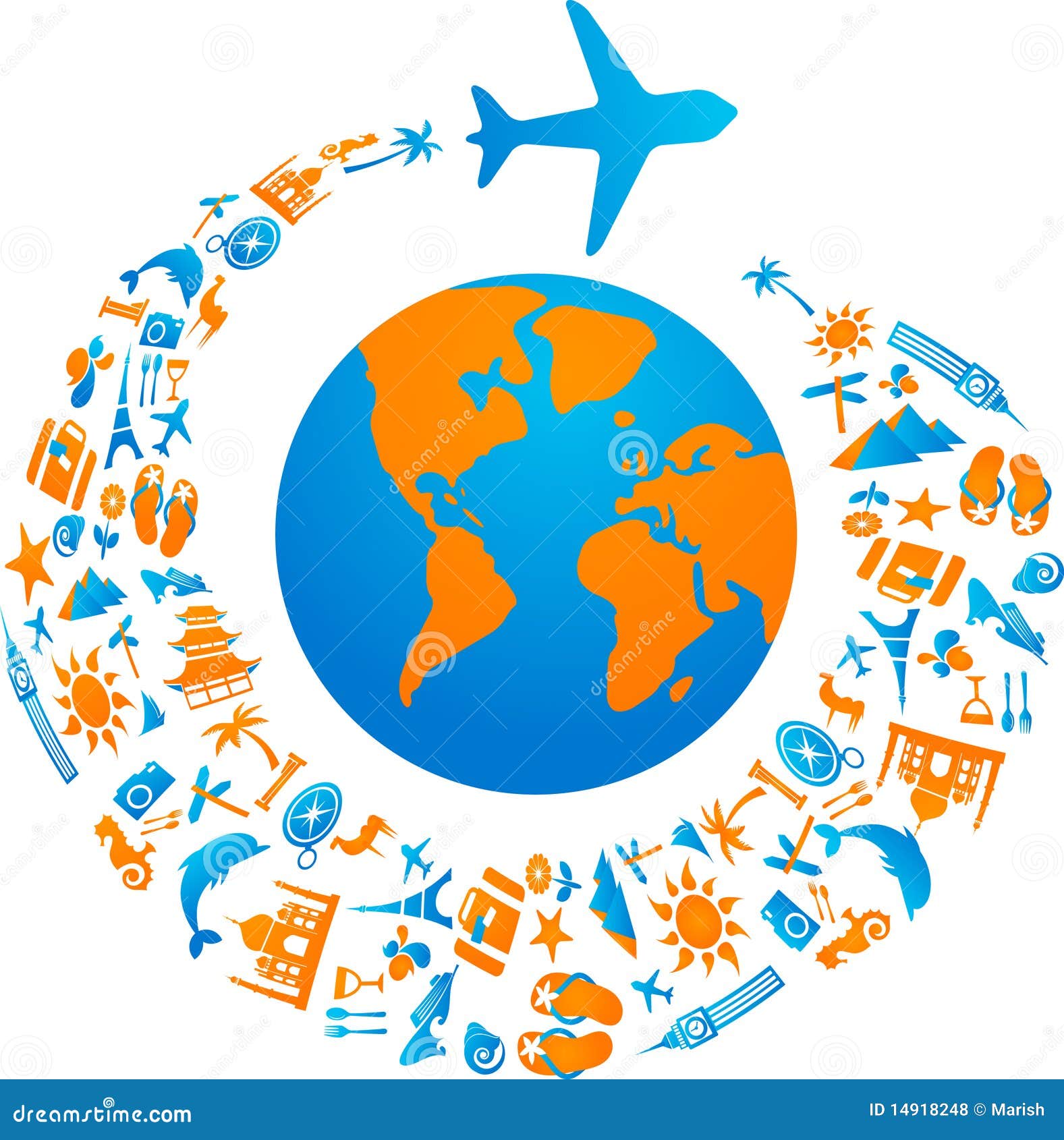 El volar en todo el mundo ilustración del vector. Ilustración de ...