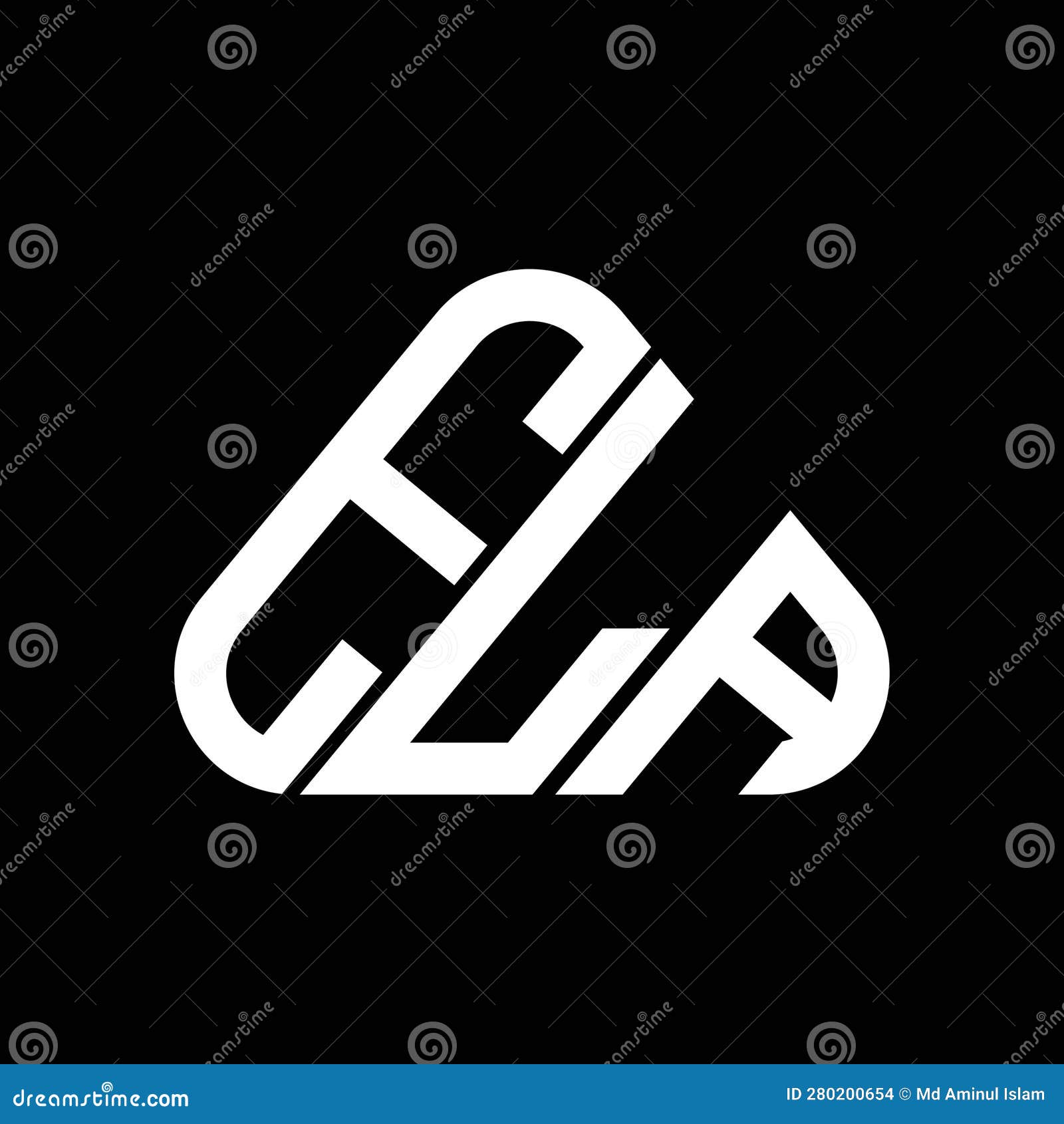 ELA Letter Logo Creative Design with Vector Graphic, ELA Simple and ...