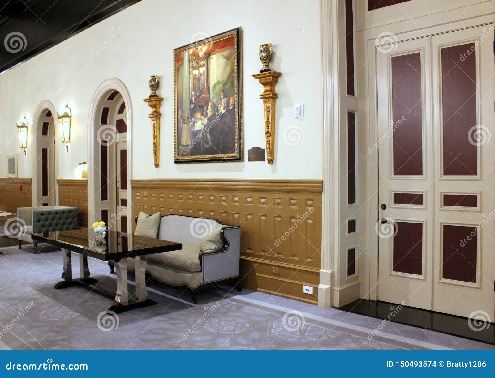 Gorgeous Interior Section of Lobby Welcoming Guests Inside, the ...