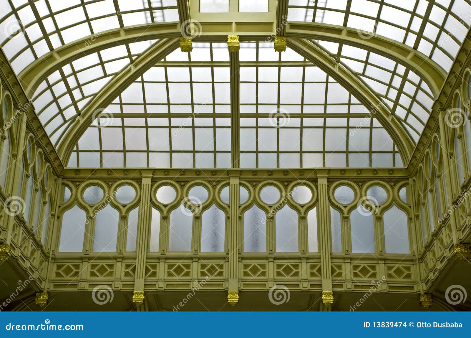 Elaborate Metal Ceiling in Neo-Renaissance Style Stock Photo - Image of ...