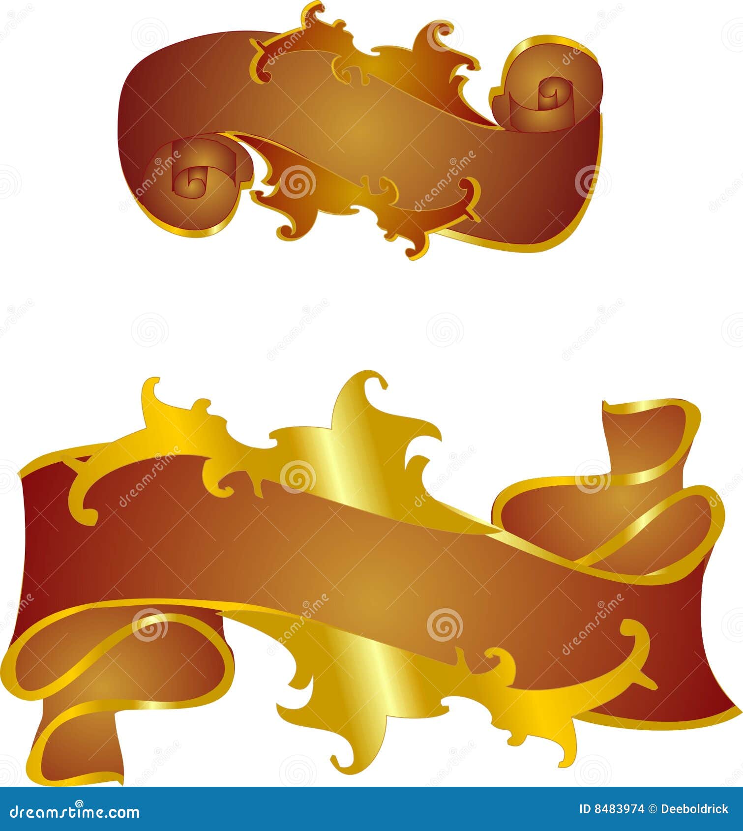 Elaborate scrolls stock vector. Illustration of blank - 8483974