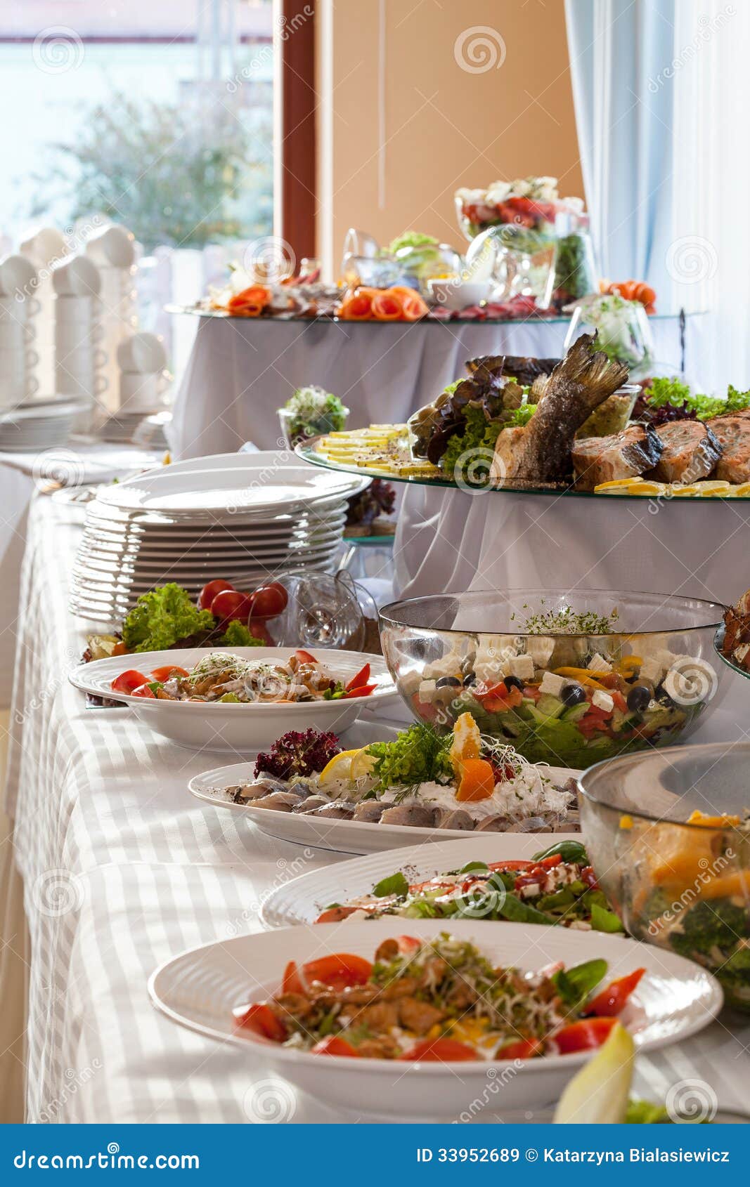 Elaborated Table Ready for Reception Stock Image - Image of brunch ...