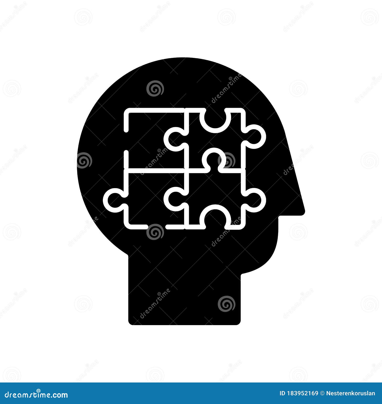 Elaboration Black Glyph Icon Stock Vector - Illustration of concept ...