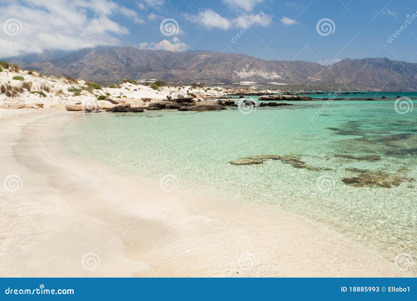 Elafonisi Beach (Crete, Greece) Stock Image - Image of scenery, europe ...